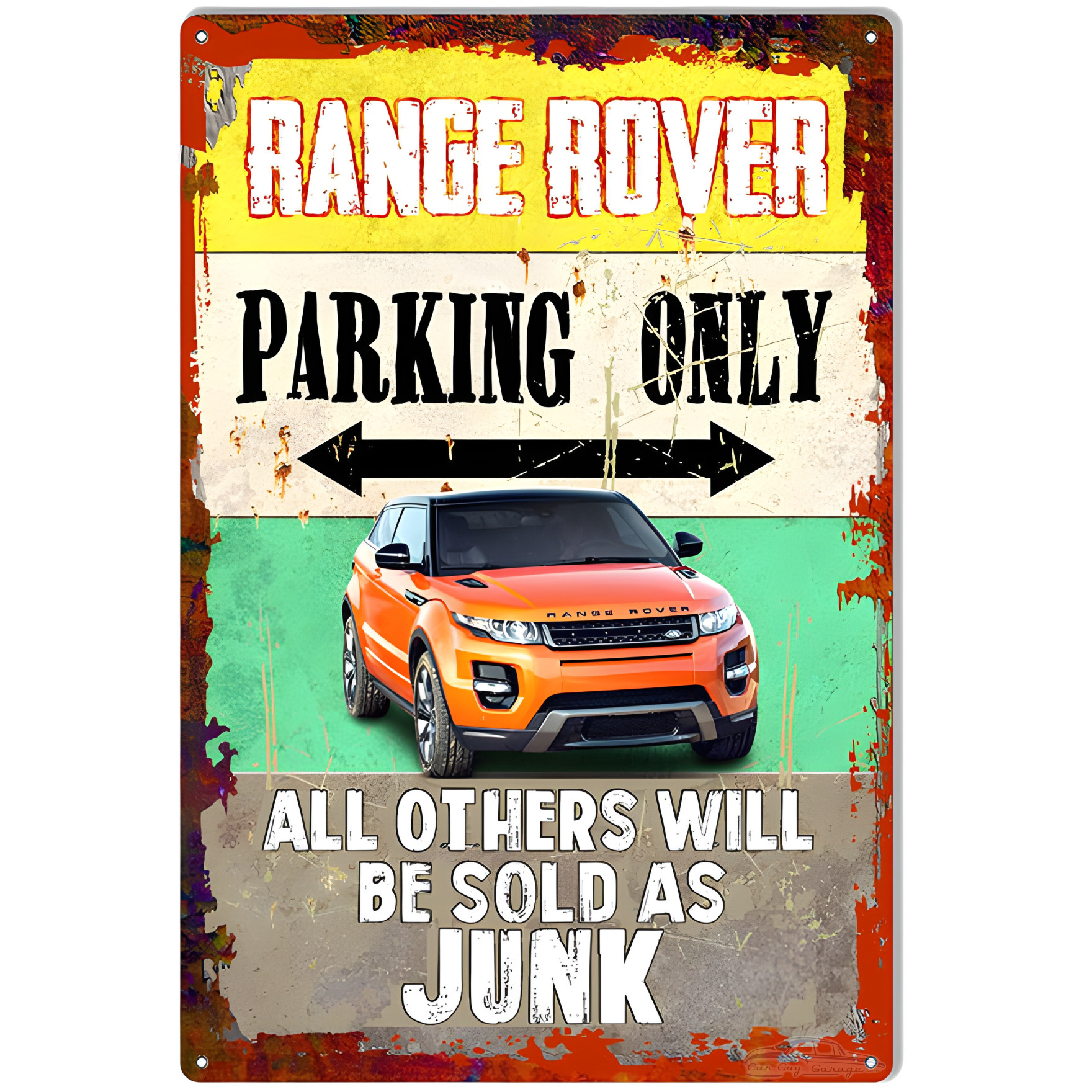 Range Rover Parking Only Metal Sign - 19" x 13"