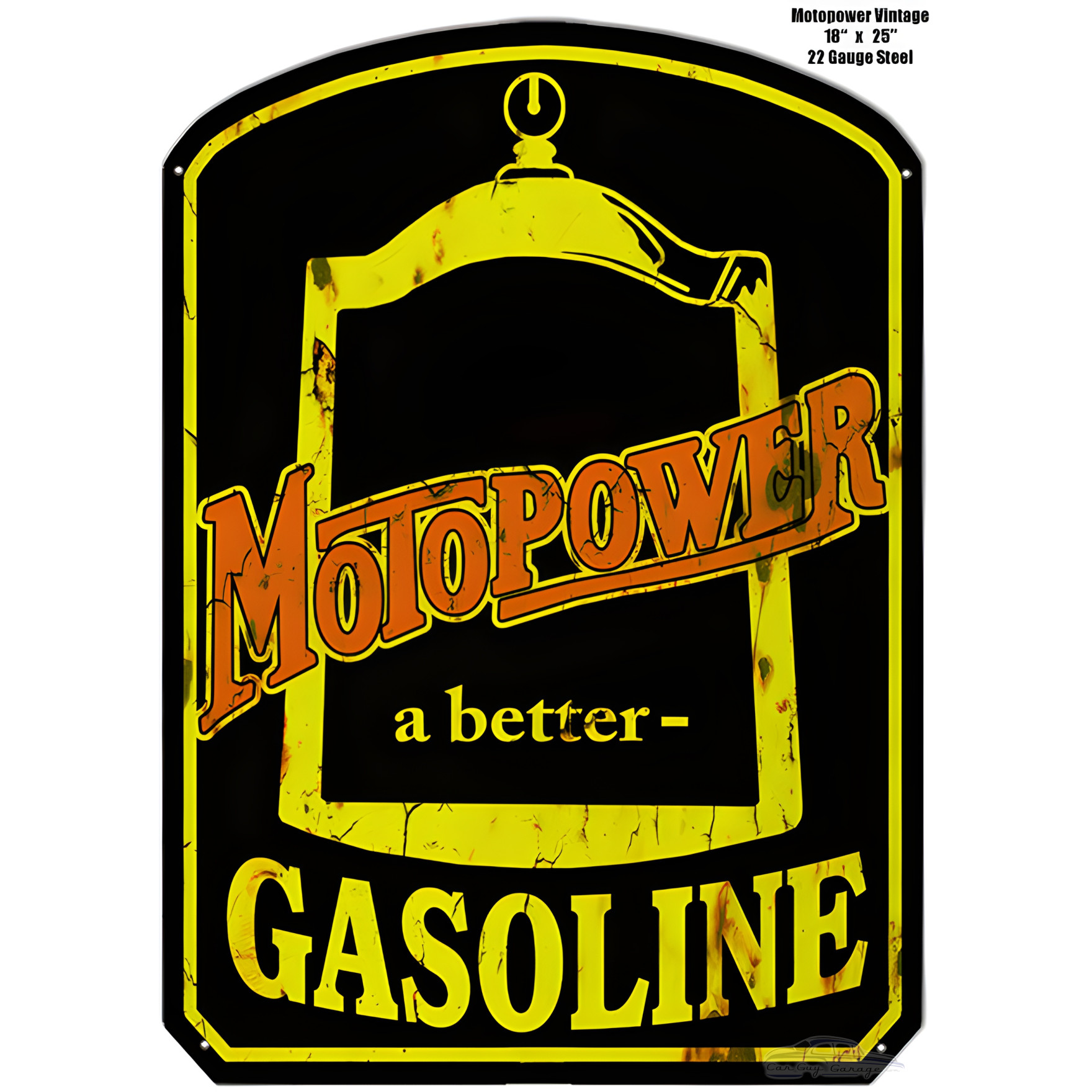 Motopower Gasoline Metal Sign - 18" x 25.5"