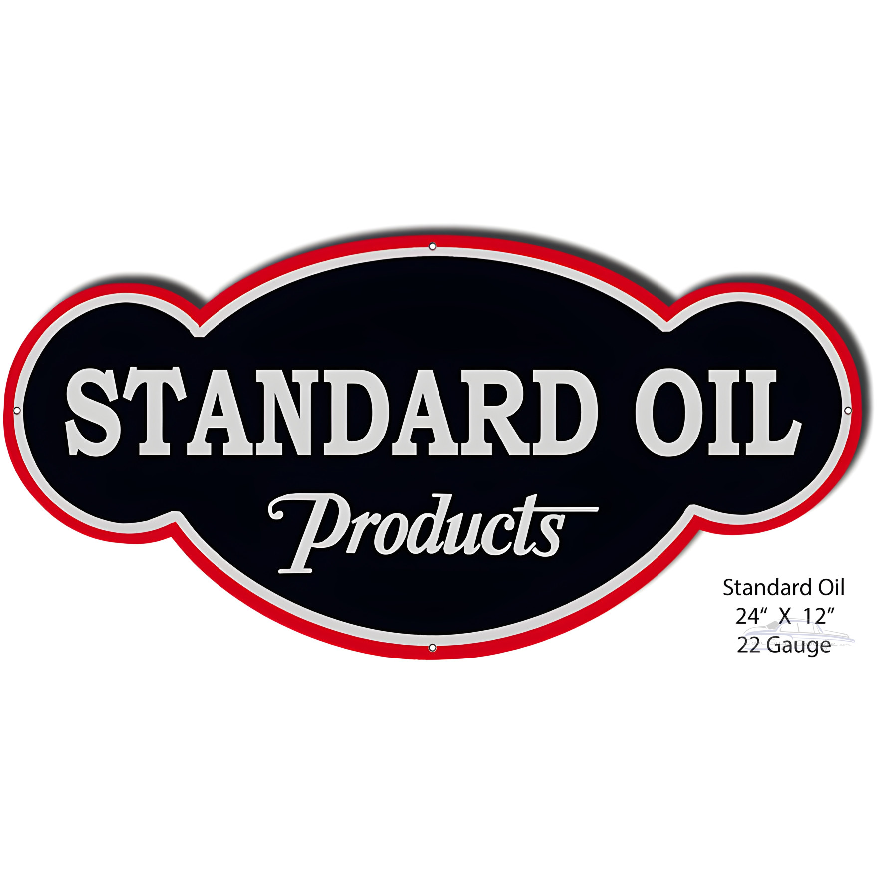 Standard Oil Reproduction Metal Sign - 12" x 24"