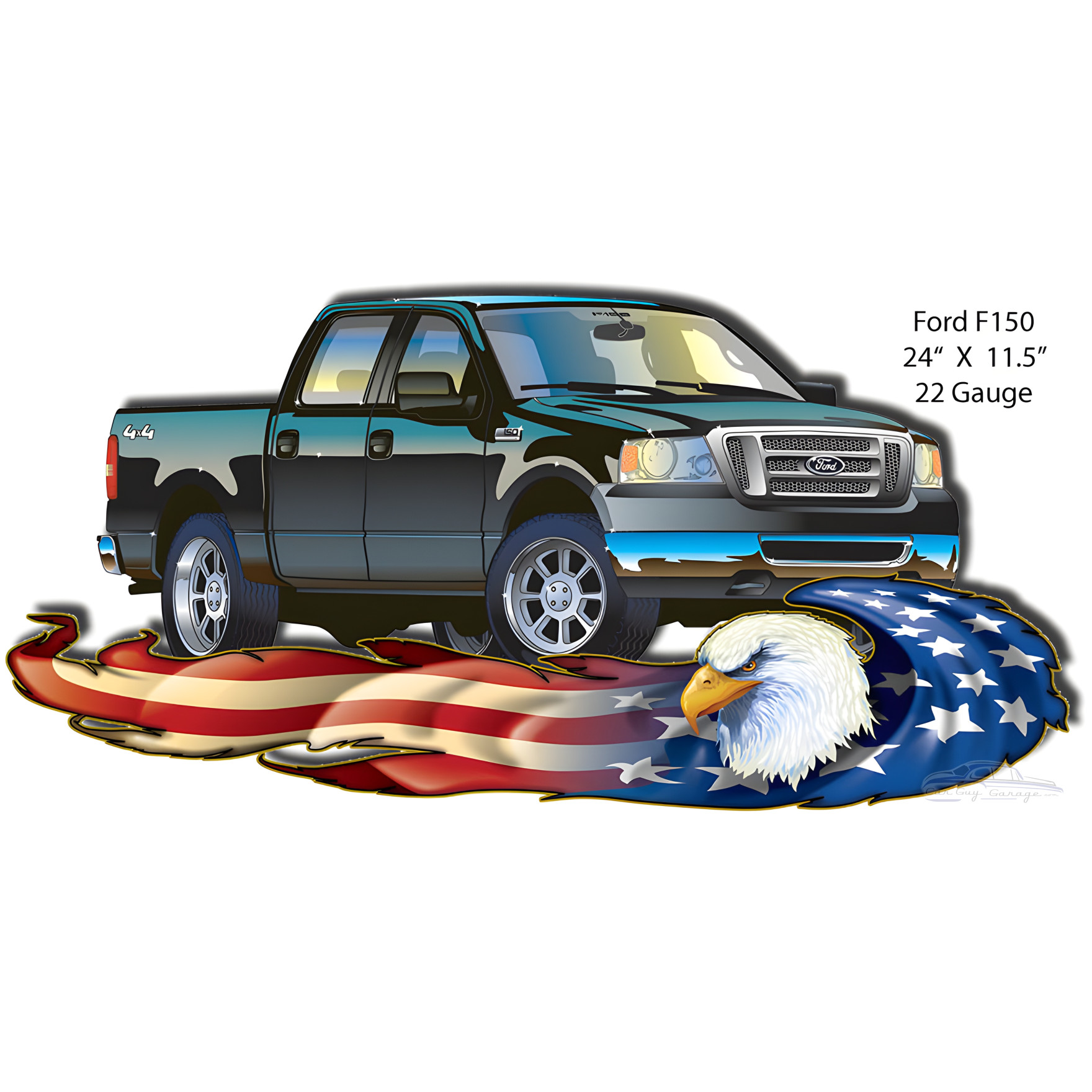 Ford F150 Metal Sign - 11.5" x 24"