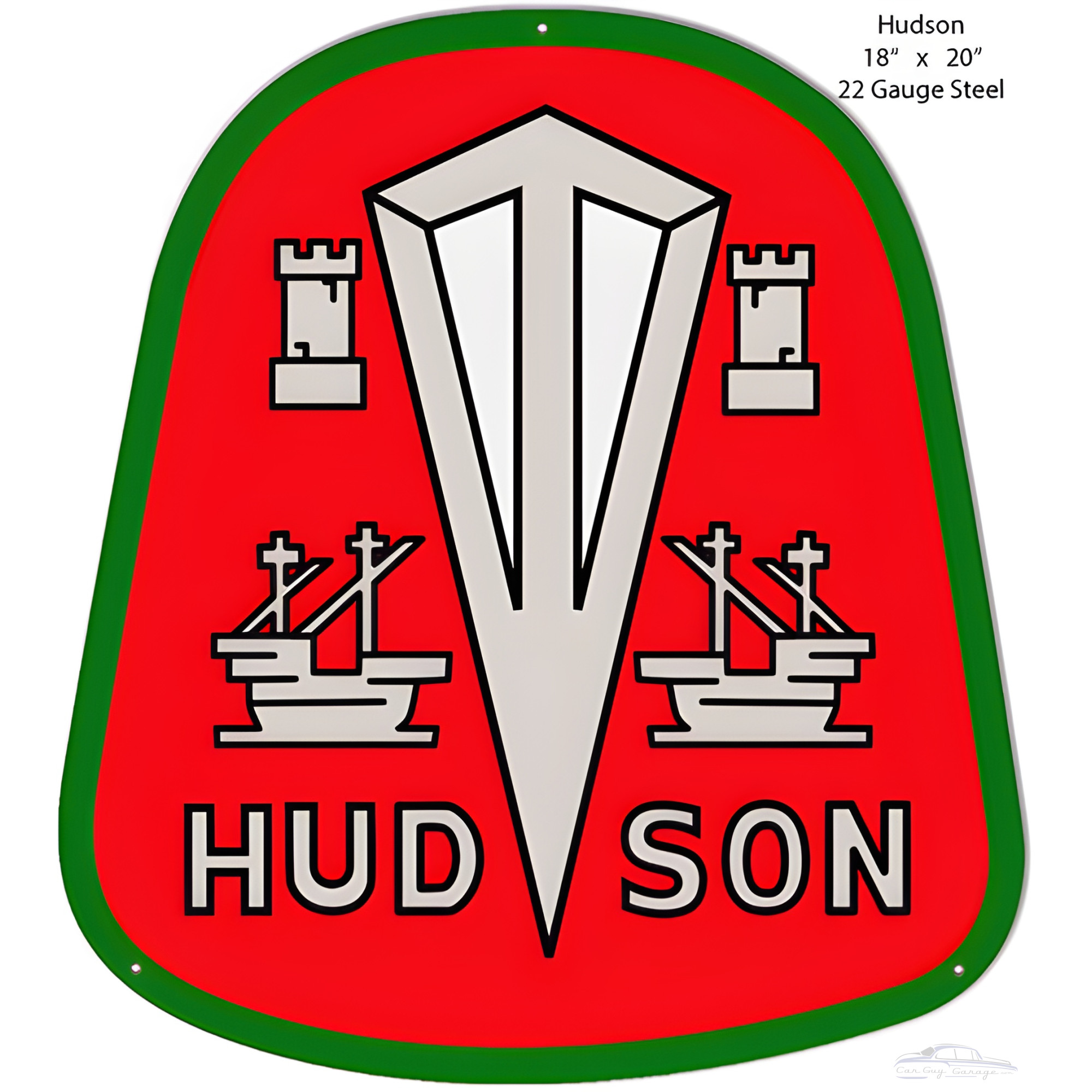 Hudson Laser Cut Out Metal Sign - 18" x 20"