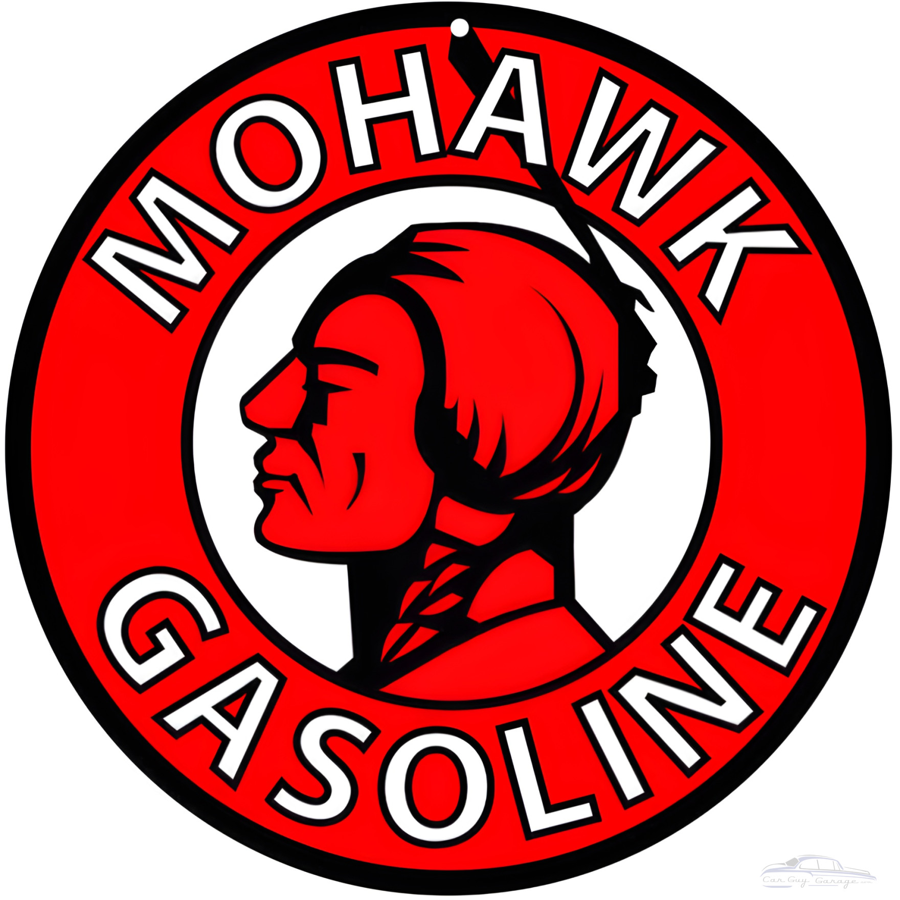 Mohawk Gasoline Service Station Metal Sign - 14" Round