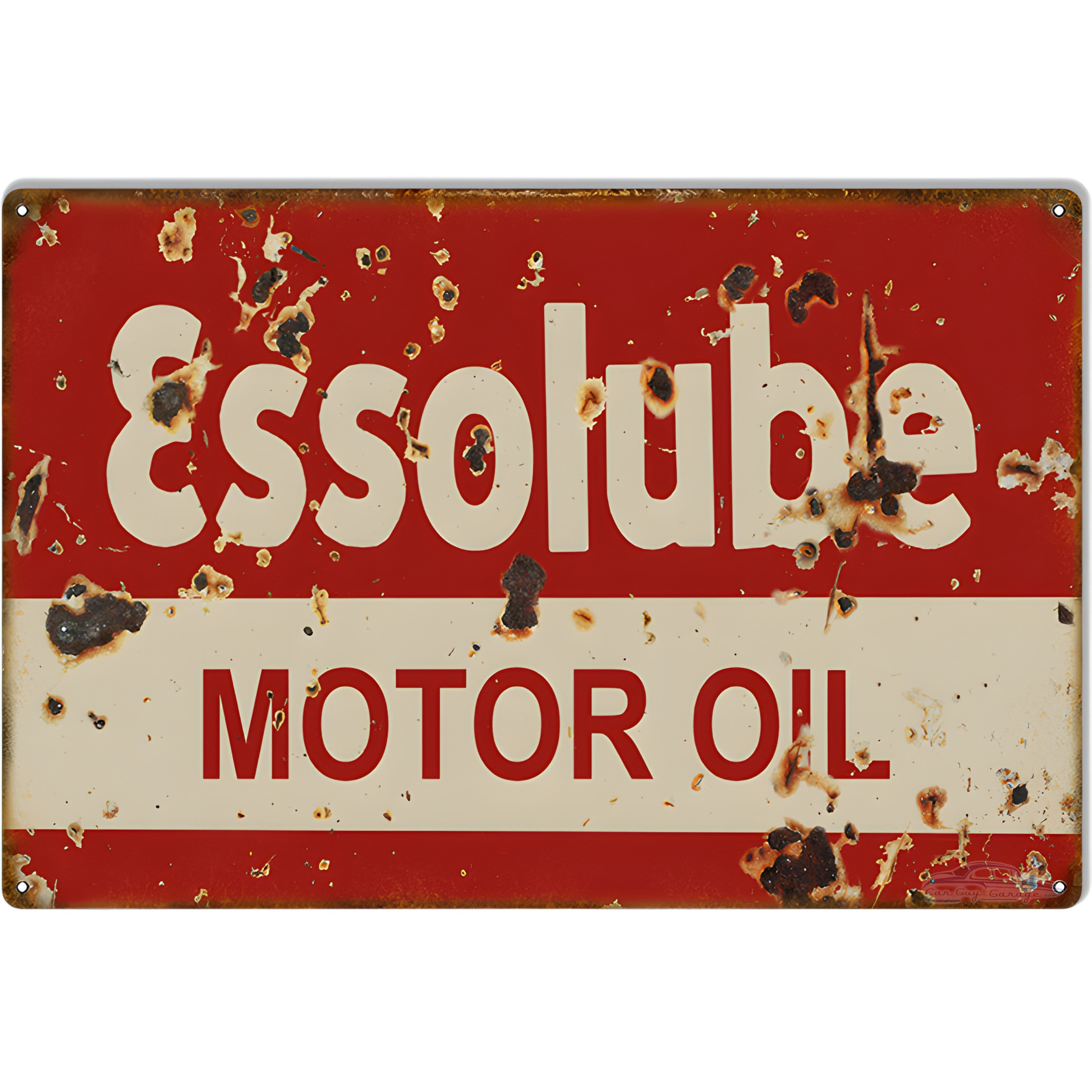 Essolube Motor Oil Metal Sign - 16" x 24"