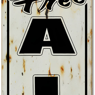 Mobilgas Free Air Metal Sign - 6" x 18"