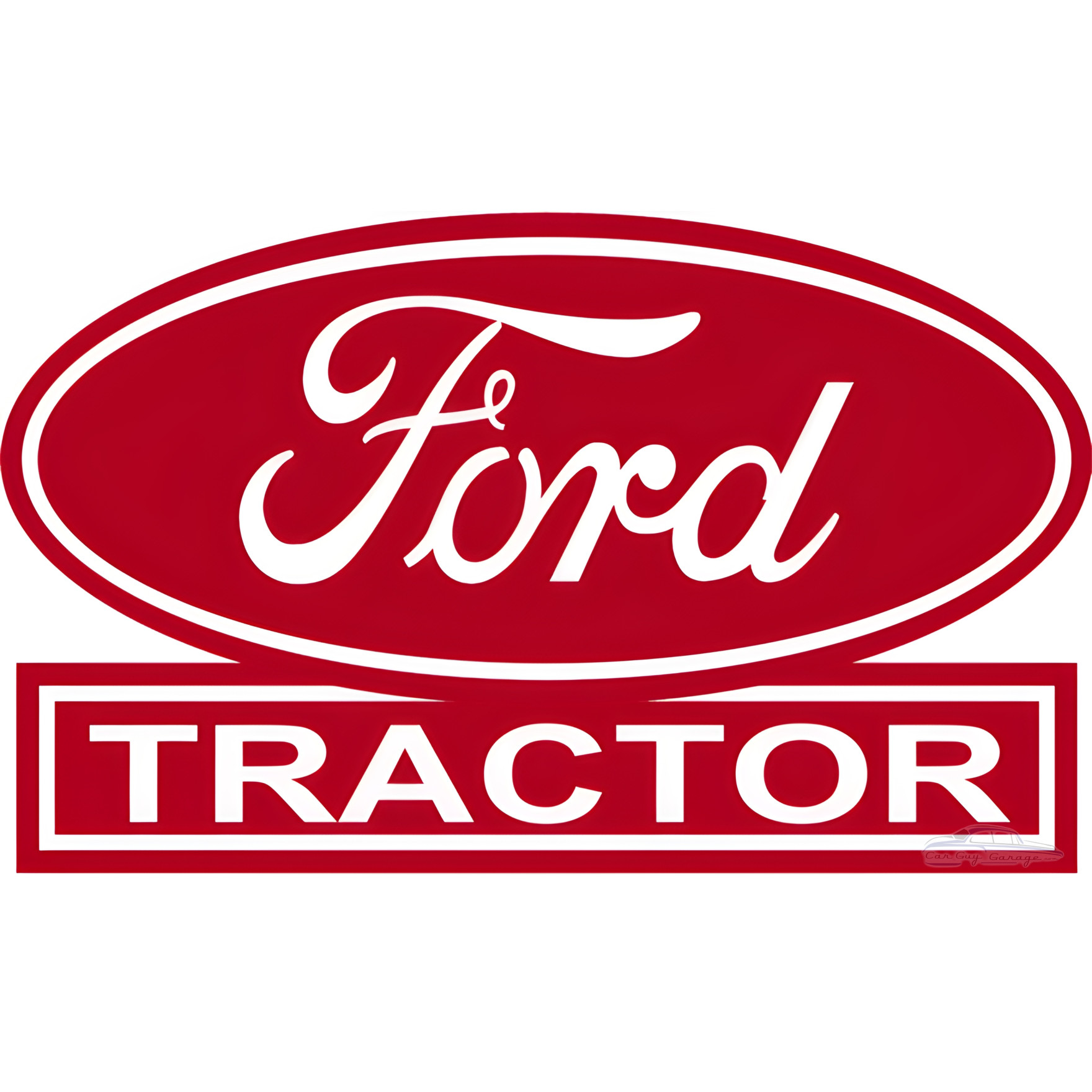 Ford Tractors Red Reproduction Country Metal Sign - 15