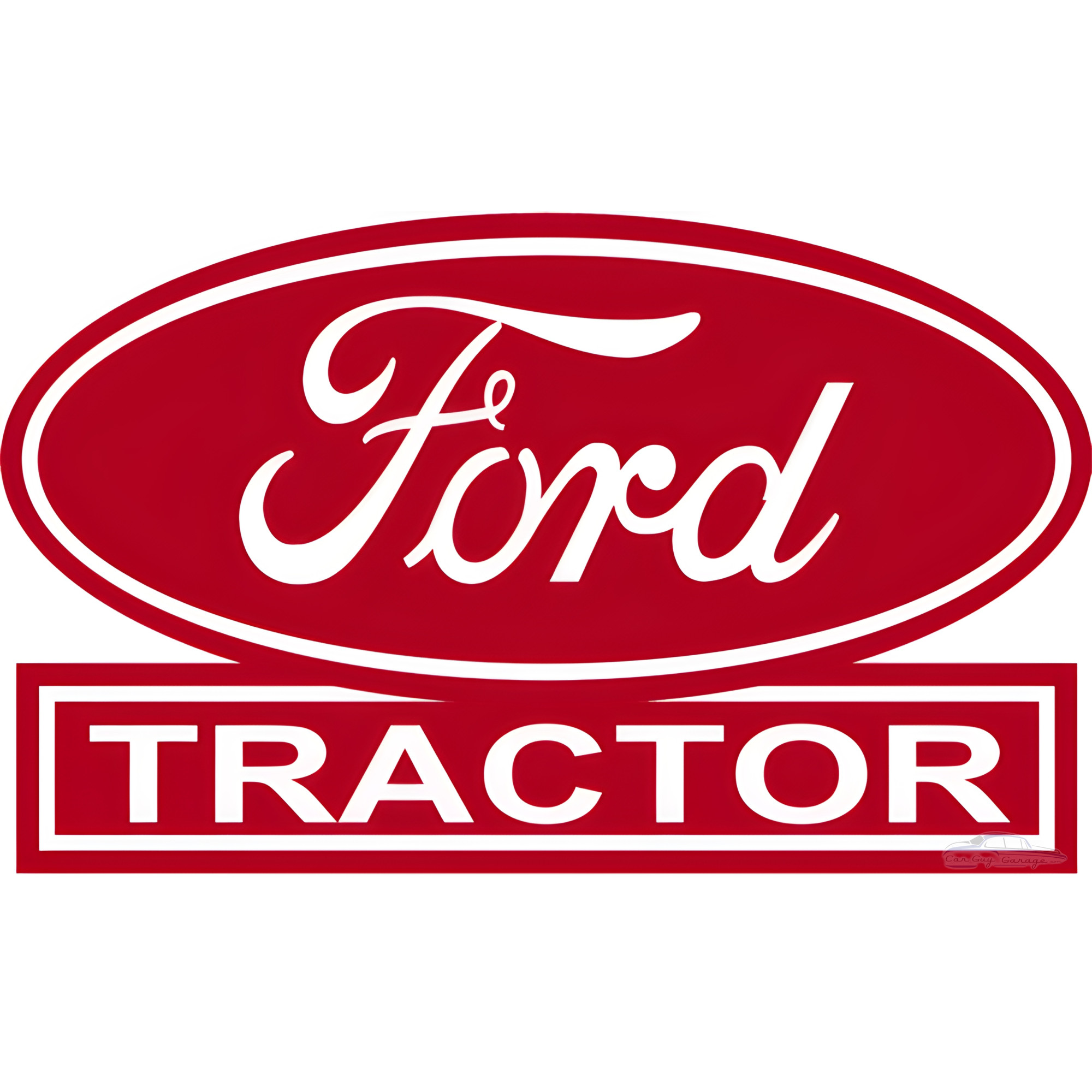 Ford Tractors Red Reproduction Country Metal Sign - 15" x 24"