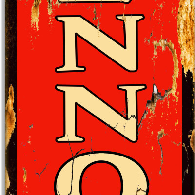 Penno Motor Oil Gas Station Metal Sign - 8" x 24"