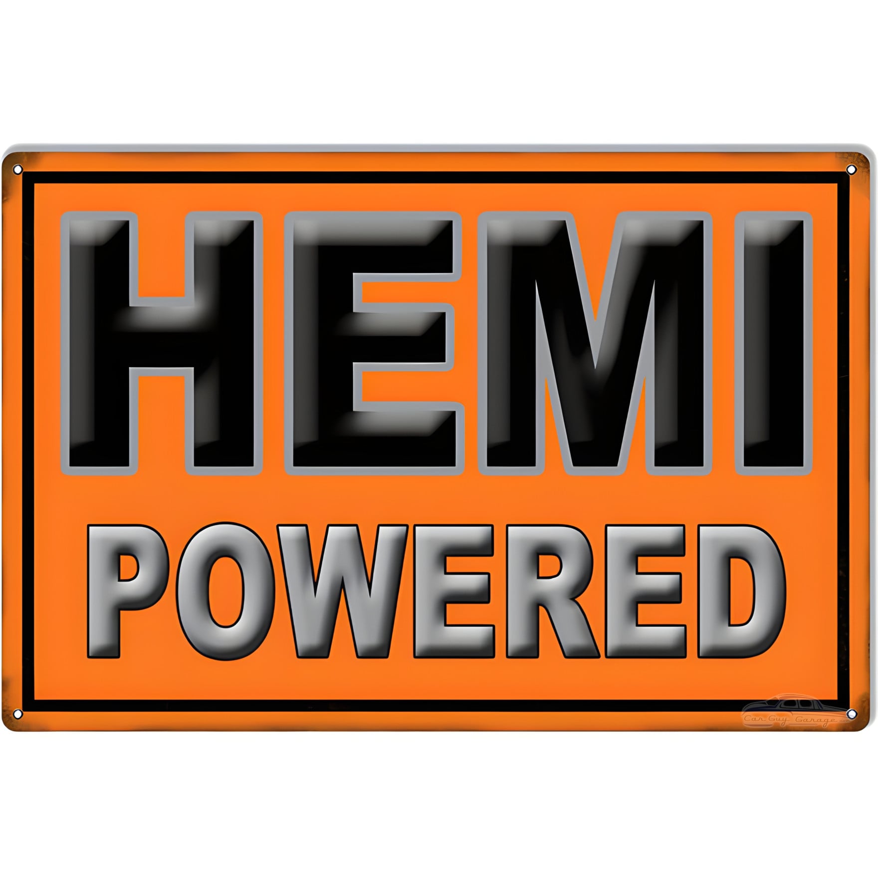 Hemi Powered Reproduction Gas Station Metal Sign - 12" x 18"