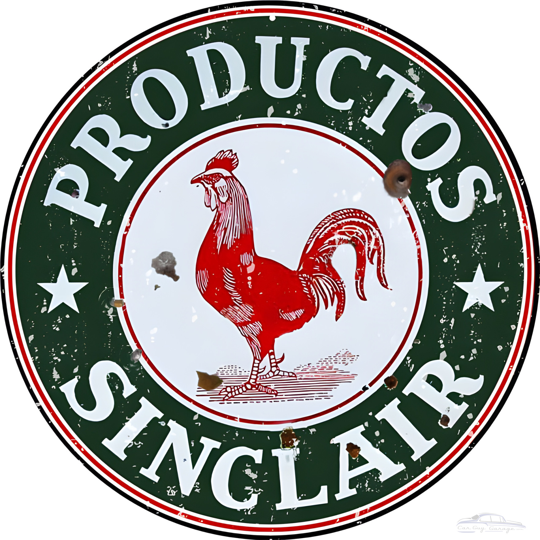 Sinclair Motor Oil Metal Sign - 14" Round