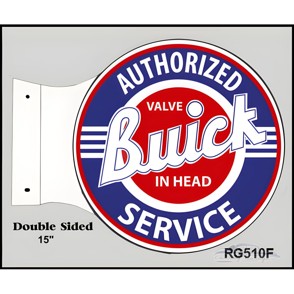 Buick Neon Sign - 24" Round, Hand-Blown Glass, Vintage Charm