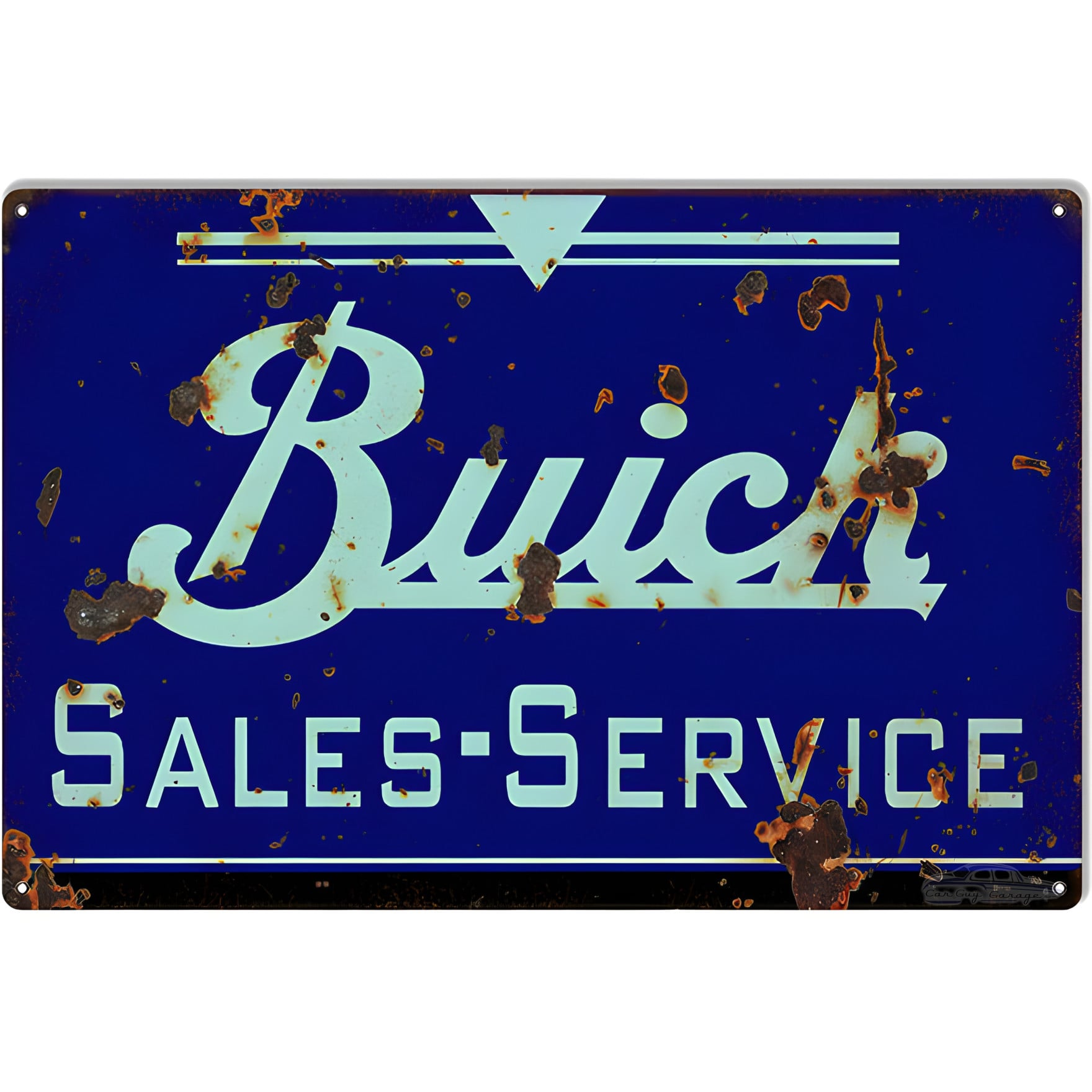 Buick Sales And Service Gas Station Metal Sign - 12" x 18"