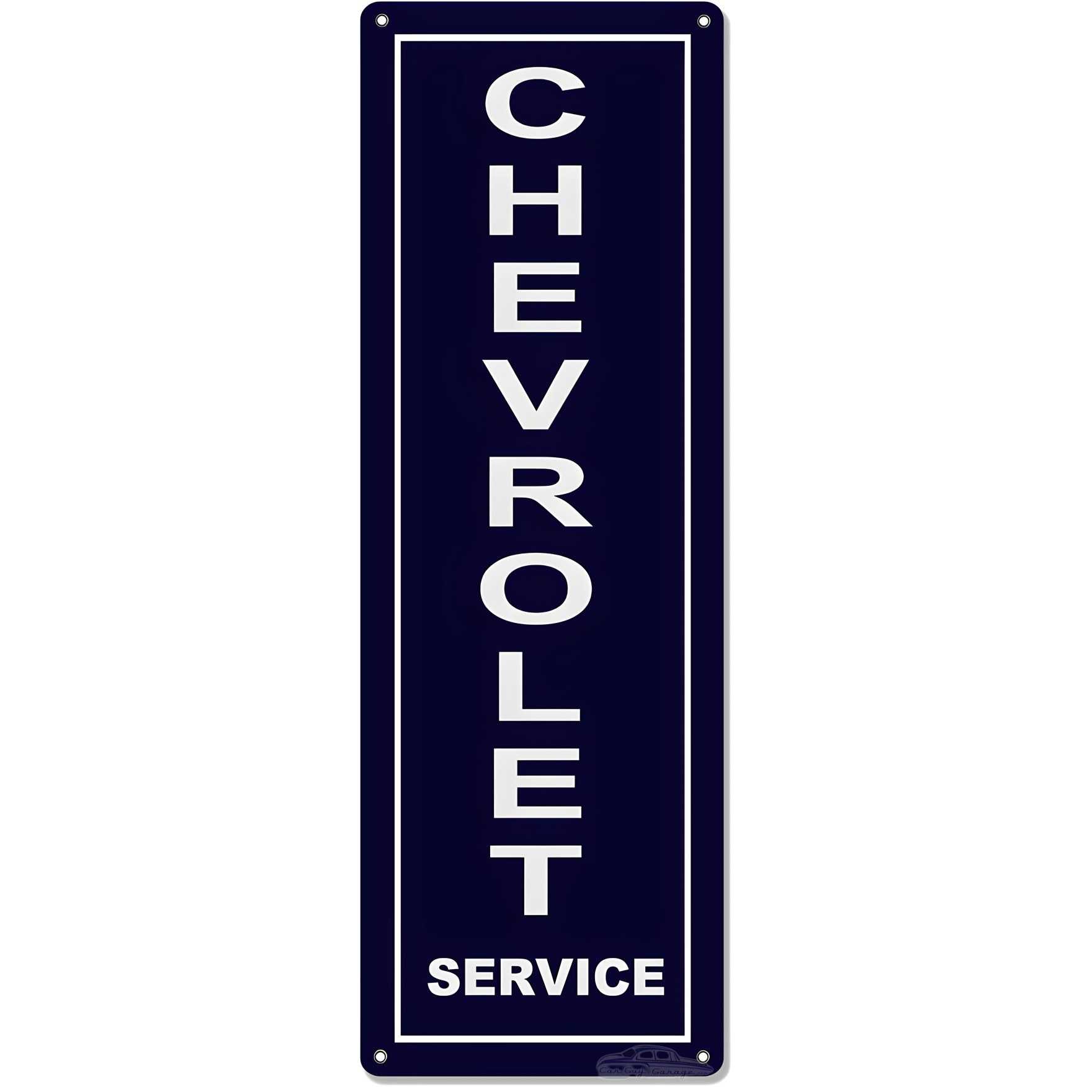 Chevrolet Service Metal Sign - 9" x 24"