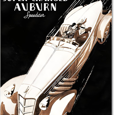 Auburn Speedster Classic Car Reproduction Garage Shop Metal Sign - 12 ...