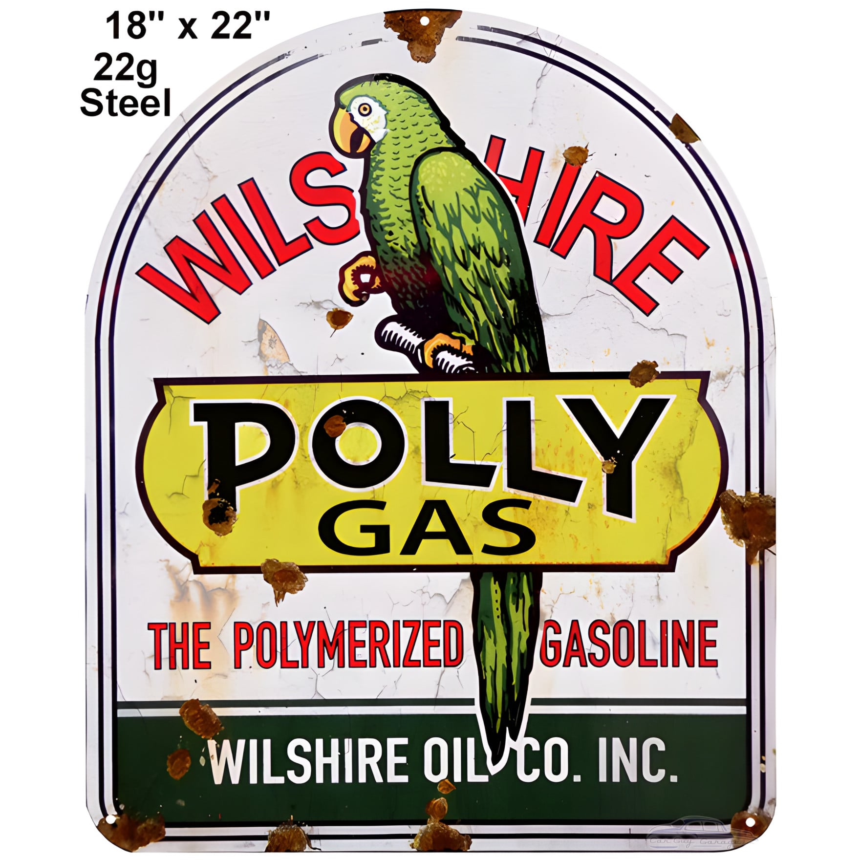 Polly Gasoline Metal Sign - 18" x 22"