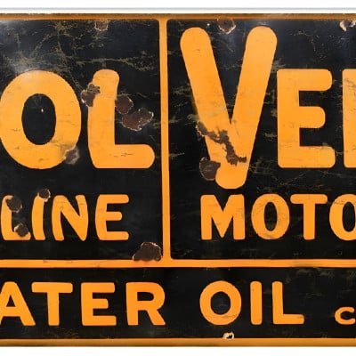 Tydol Veedol Motor Oils Metal Sign - 8" x 24"