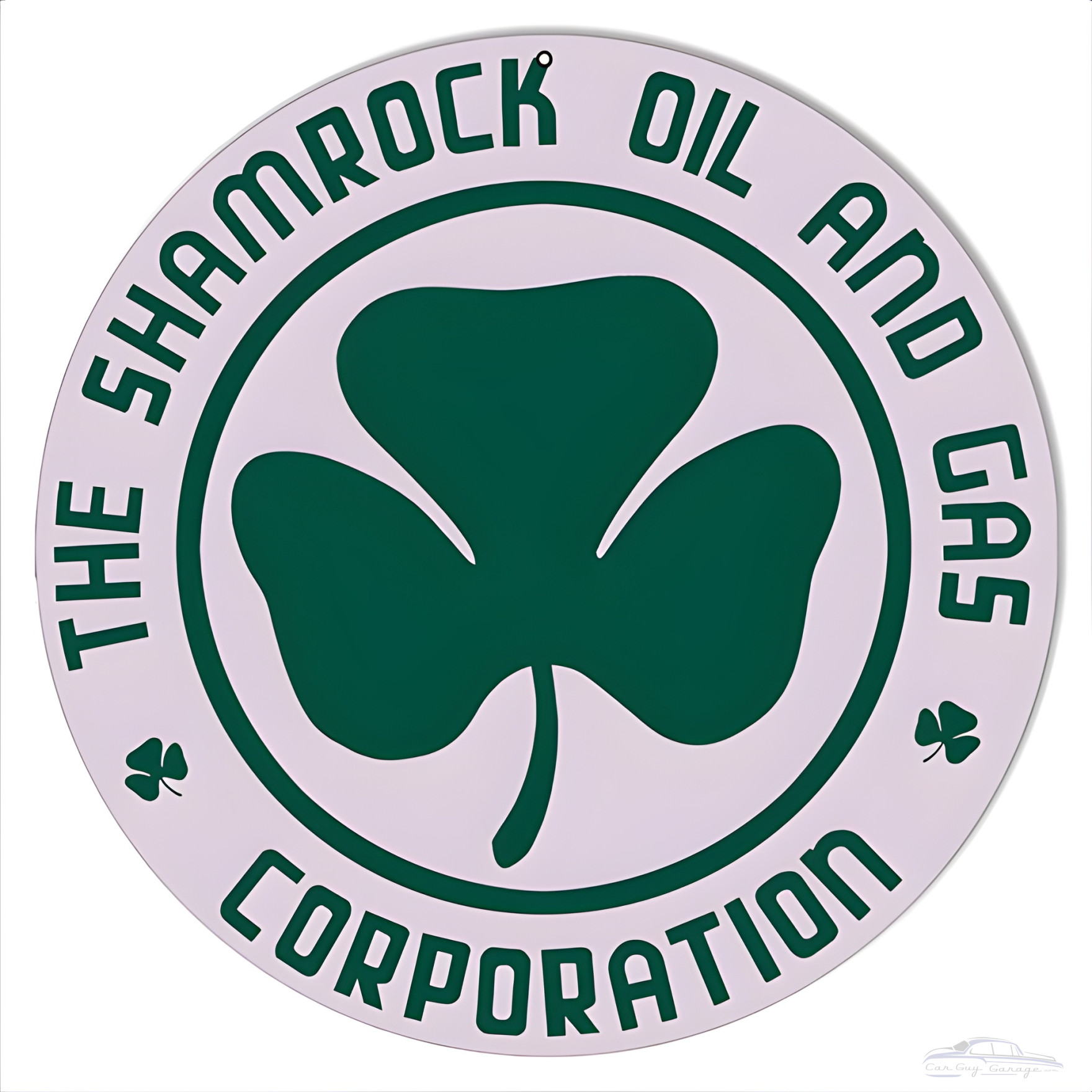Shamrock Corporation Oil And Gas Metal Sign - 14" Round