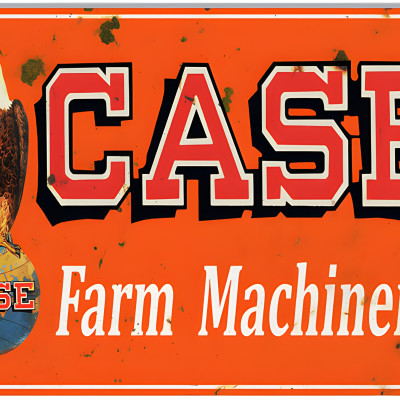 Case Farm Machinery Reproduction Country Metal Sign - 12" x 18"