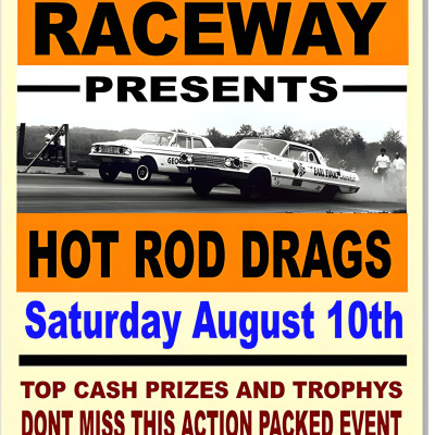 Riverside Raceway Hot Rod Drag Speedway Metal Sign - 12" x 18"