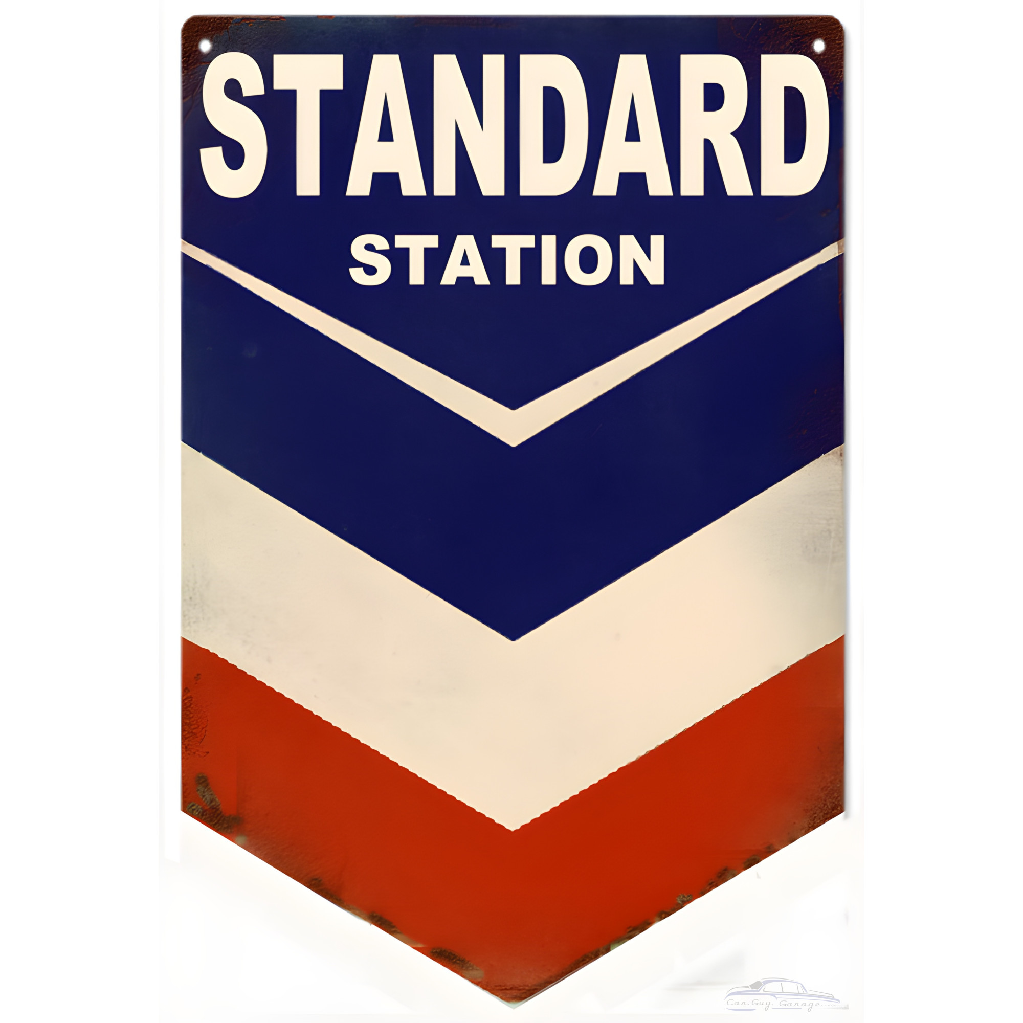 Standard Station Gas And Motor Oil Metal Sign - 12" x 18"