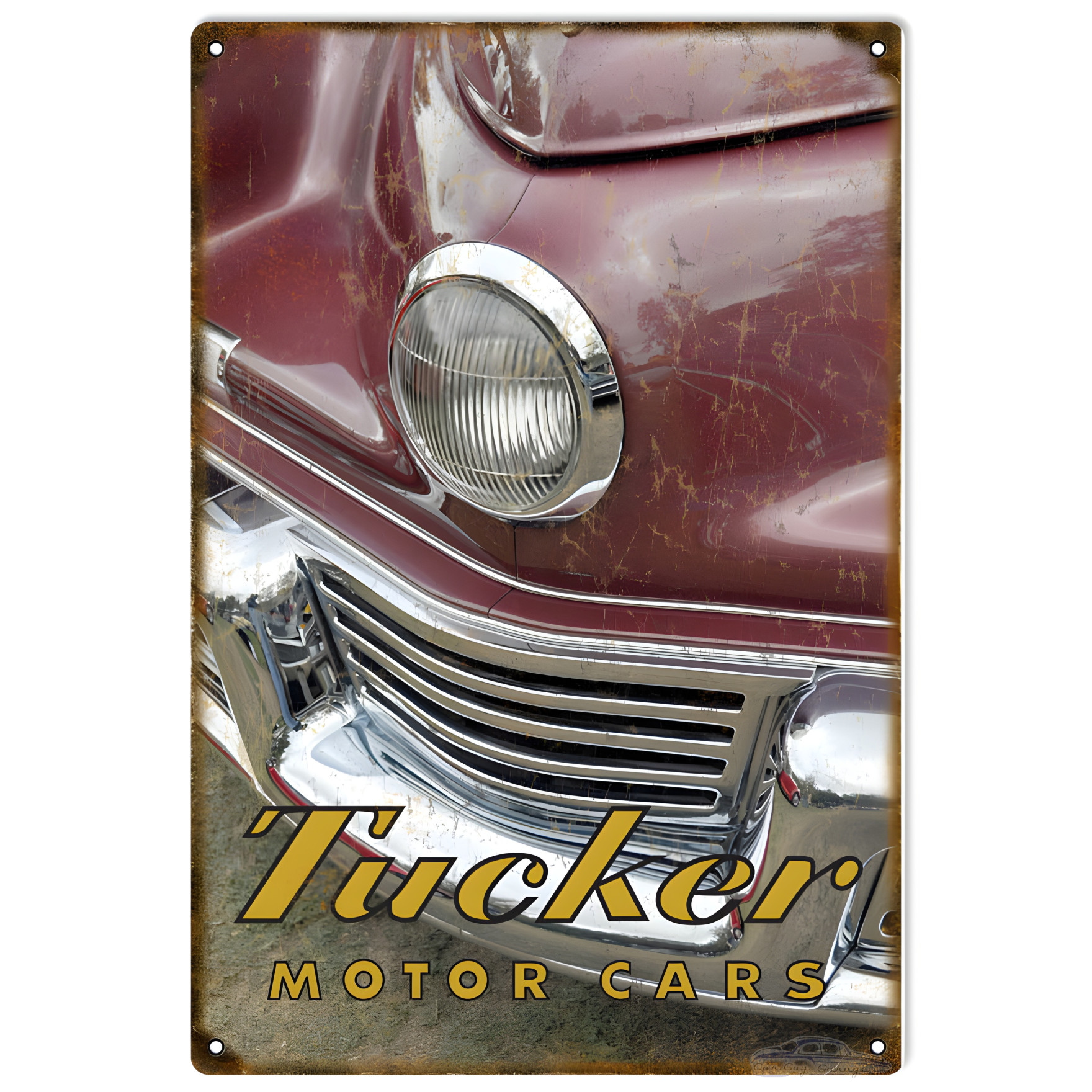Tucker Motor Cars Metal Sign - 12" x 18"