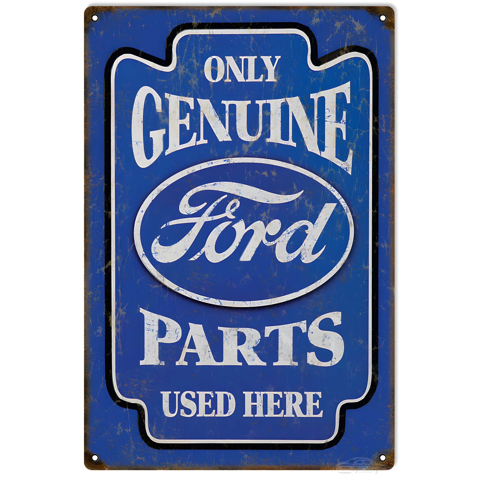 Only Genuine Ford Parts Sold Here Metal Sign - 12" x 18"