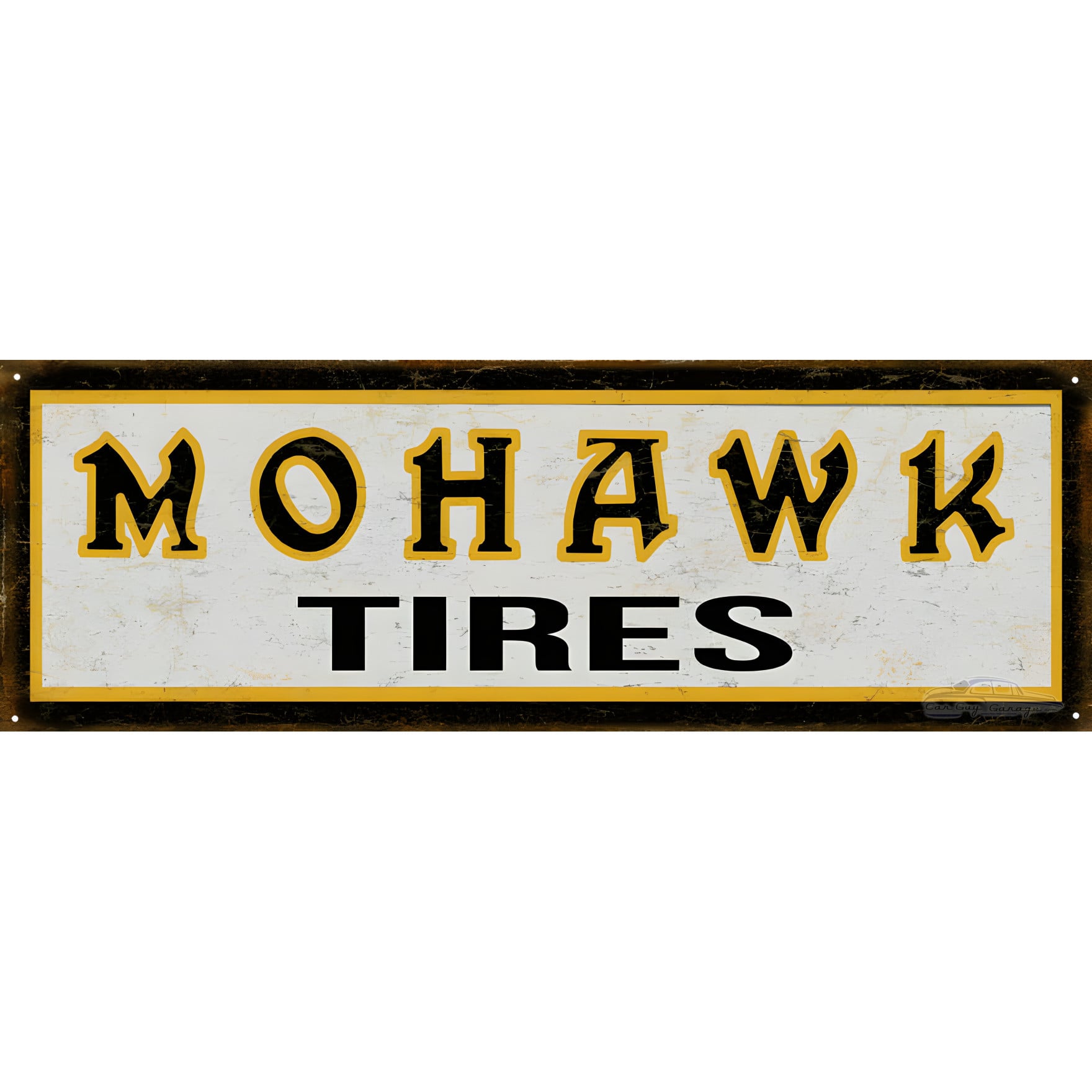 Mohawk Tires Metal Sign - 6" x 18"