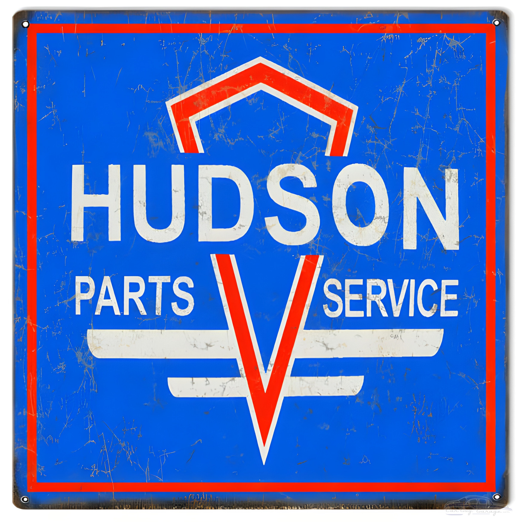 Hudson Parts And Service Metal Sign - 12" x 12"