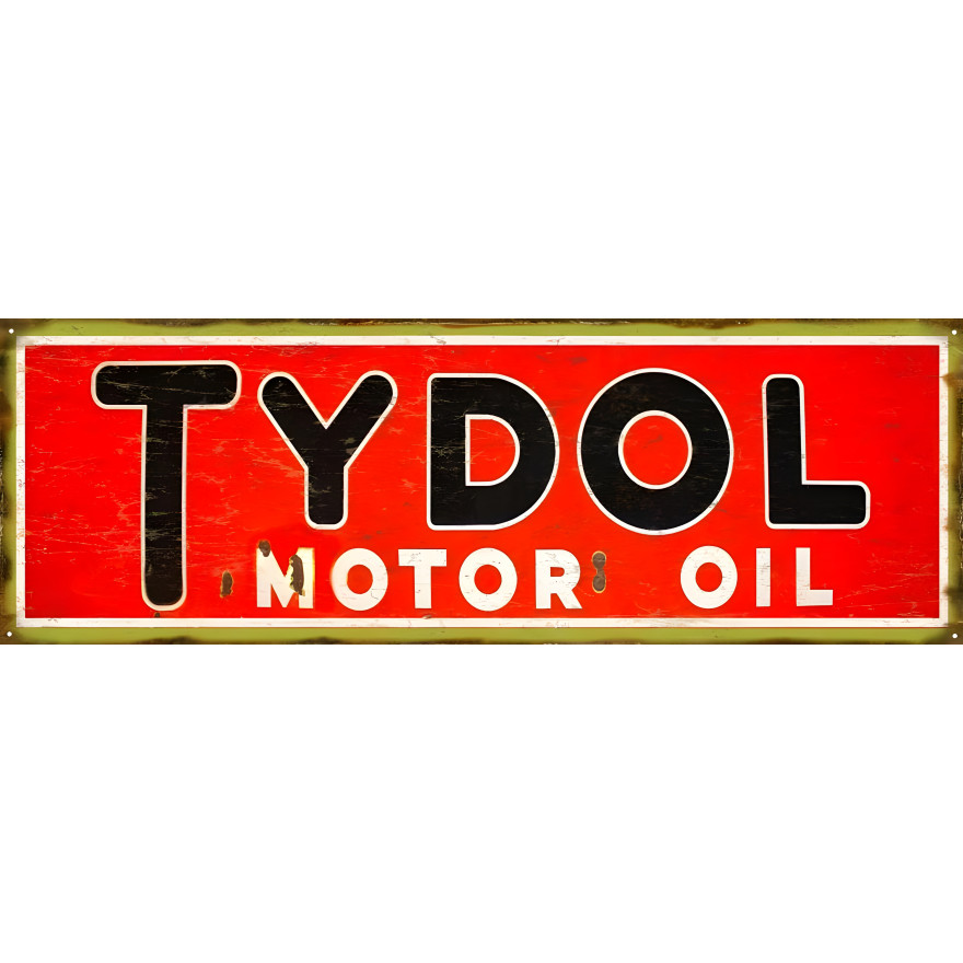 Tydol Motor Oil Metal Sign - 8" x 24"