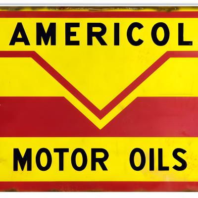 Americol Motor Oils Metal Sign - 12" x 18"