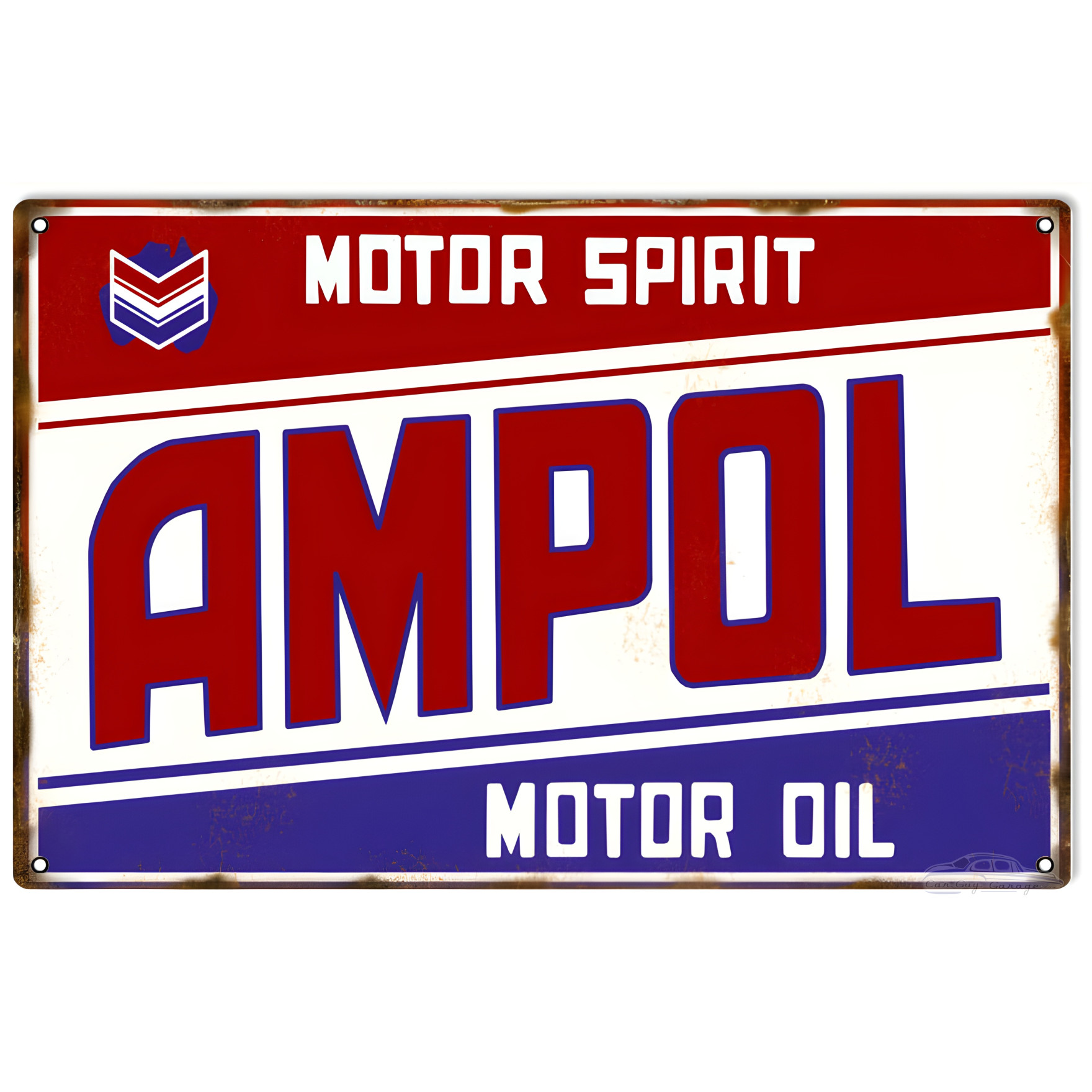 Ampol Motor Oil Metal Sign - 16" x 24"