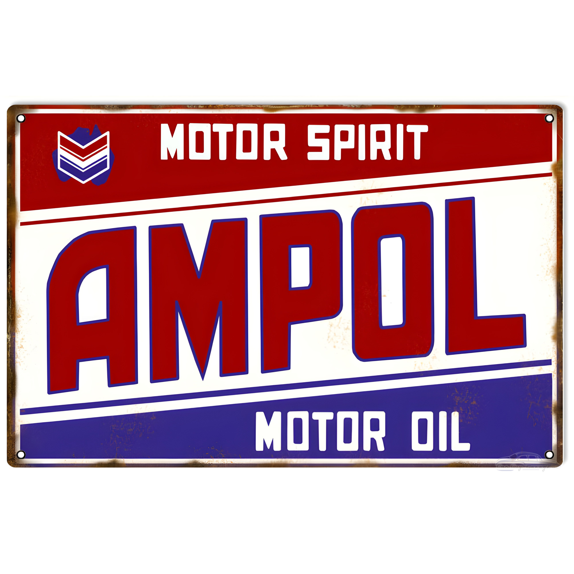 Ampol Motor Oil Metal Sign - 16" x 24"