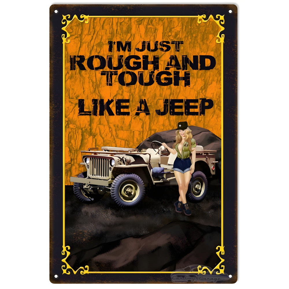 Jeep LED Sign - 15" Diameter, Indoor Use, Energy Efficient