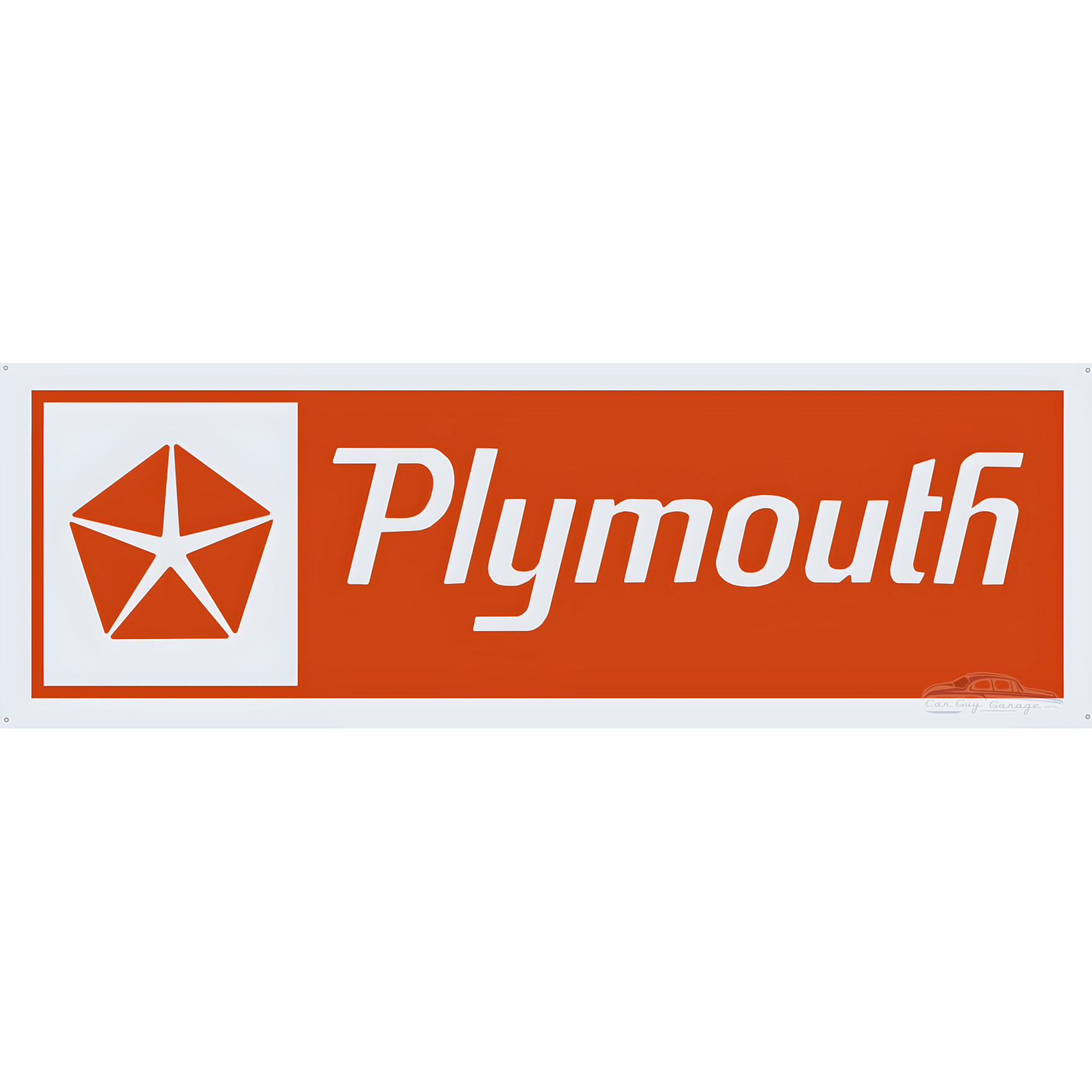 Plymouth Metal Sign - 8" x 24"