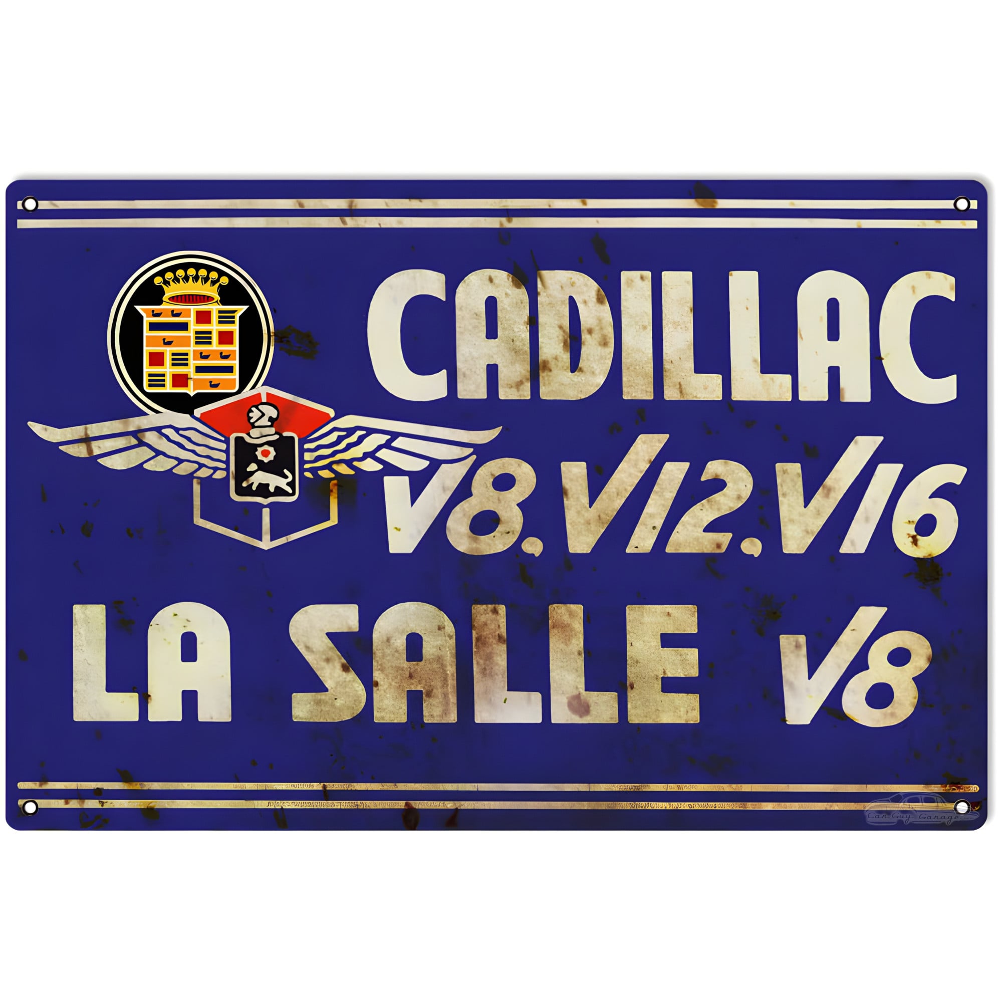 Cadillac V8 V12 V16 La Salle Metal Sign - 12" x 18"