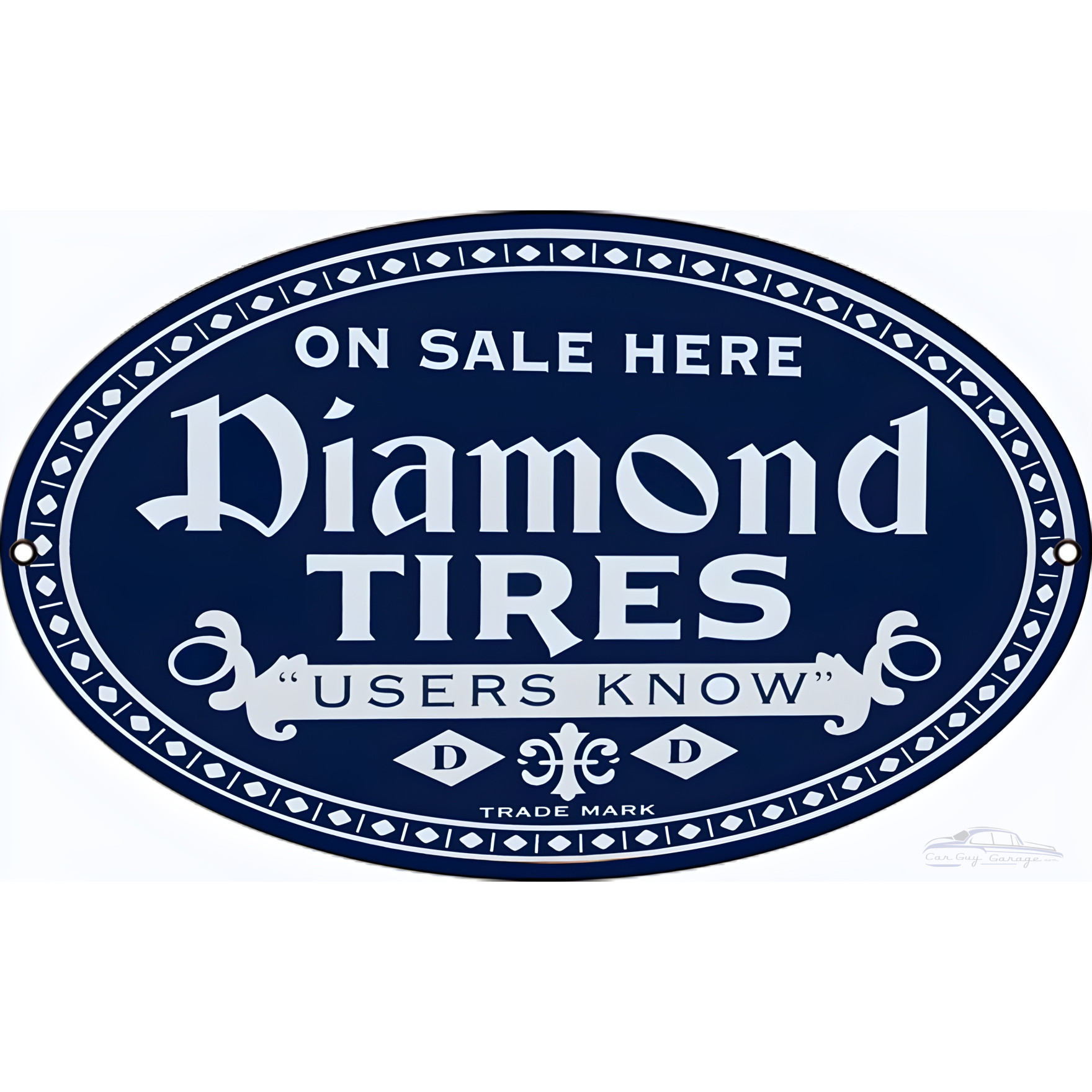 Diamond Tires On Sale Here Metal Sign - 11" x 18"