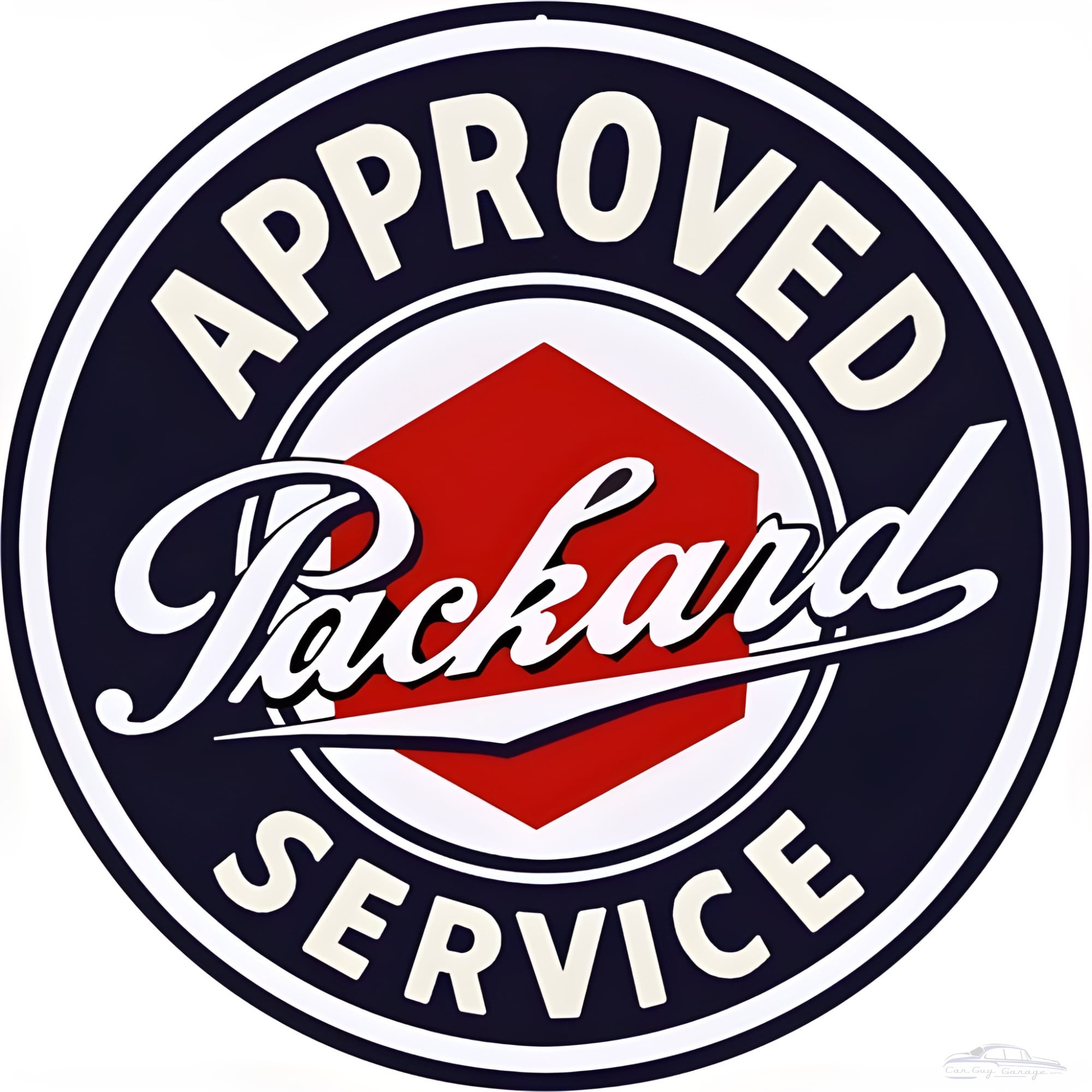 Packard Service Metal Sign - 18" Round