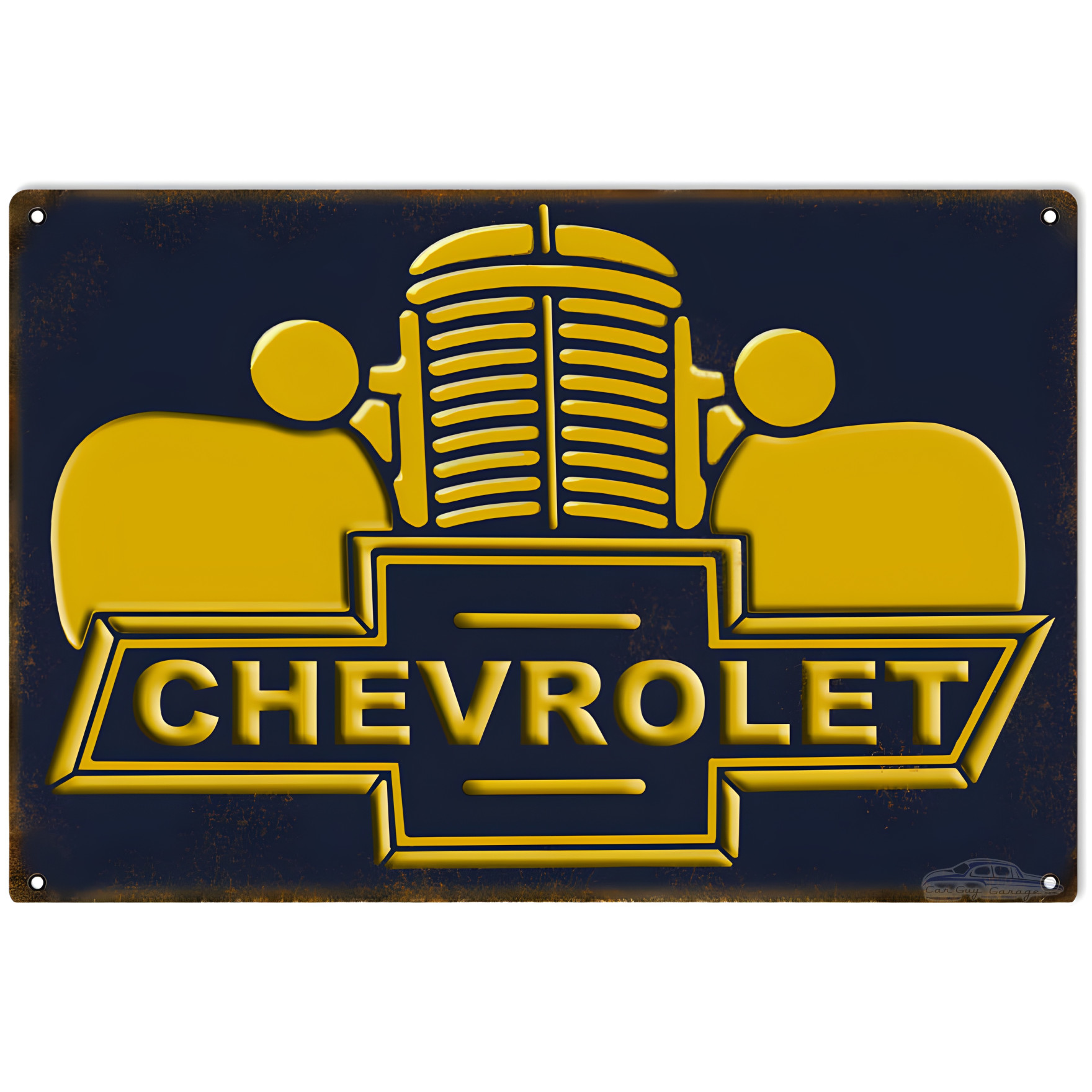 Nostalgic Chevrolet Metal Sign - 12" x 18"