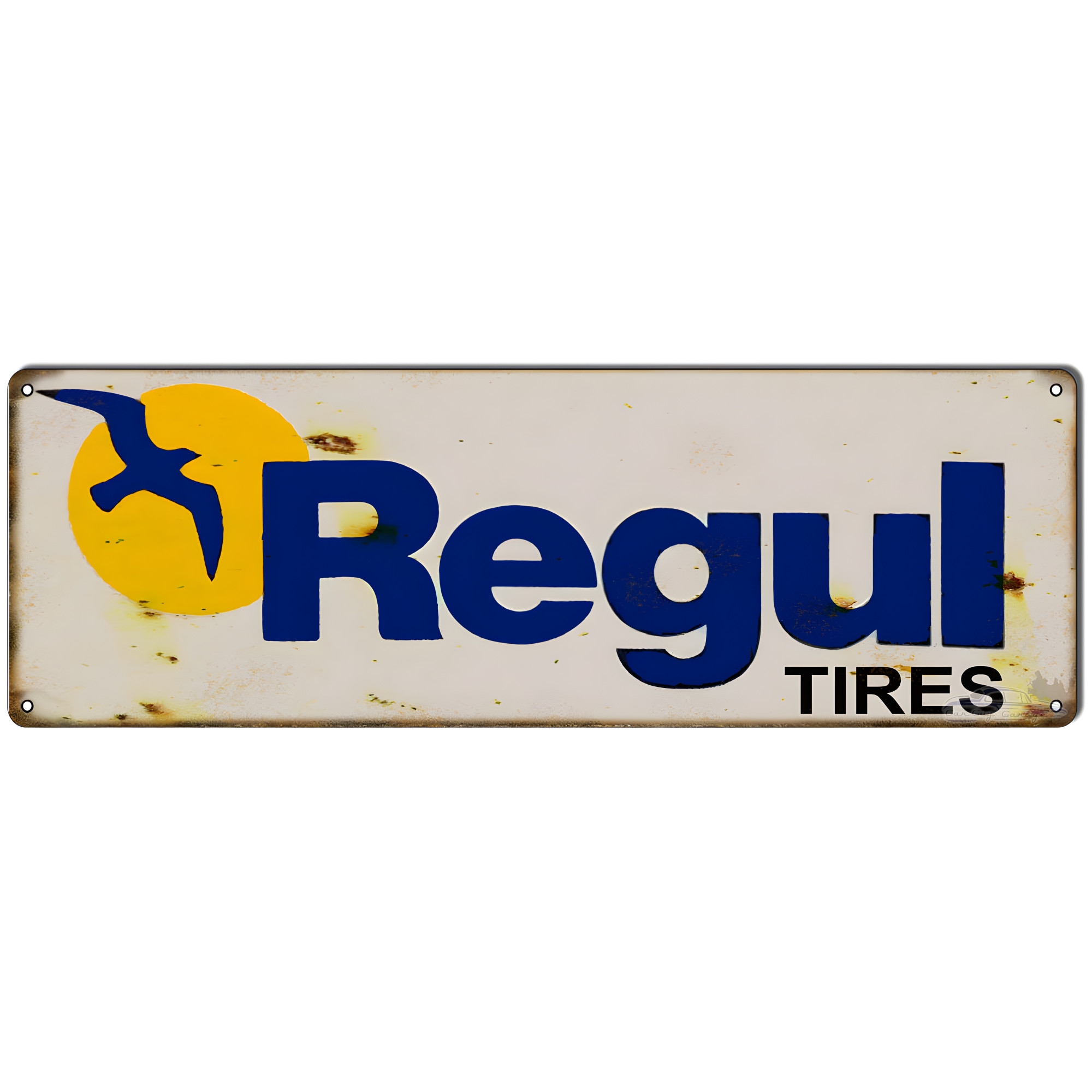 Regul Tires Metal Sign - 6" x 18"