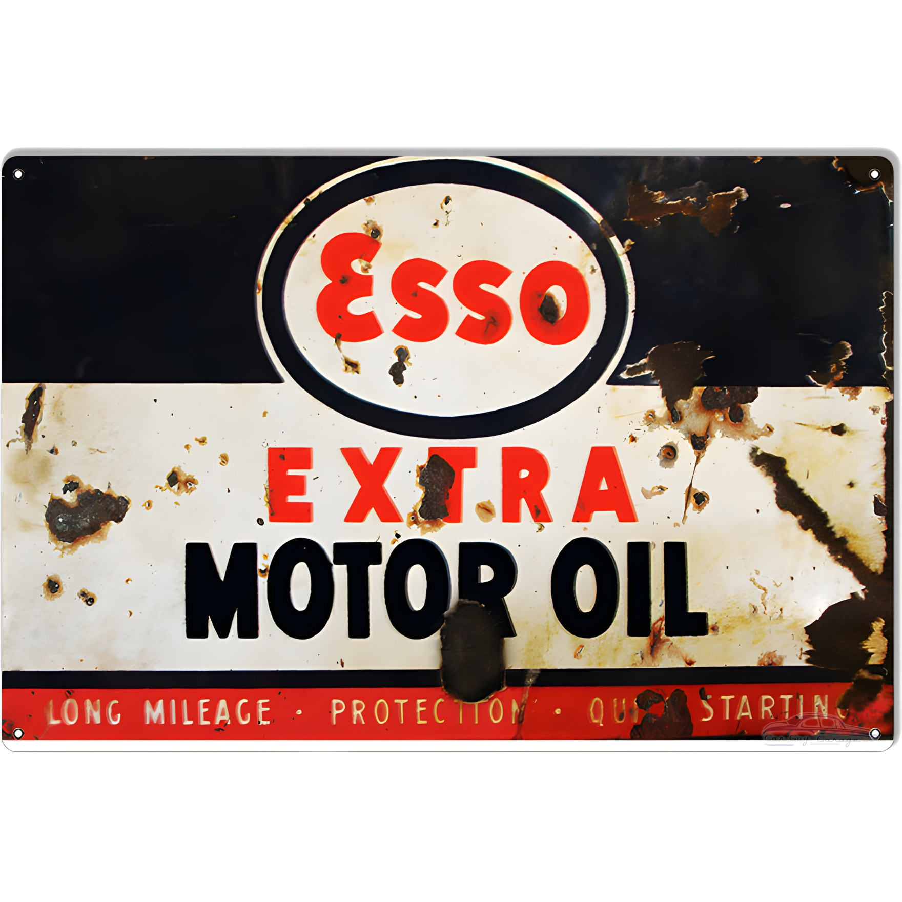 Esso Extra Motor Oil Gas Station Metal Sign - 12" x 18"
