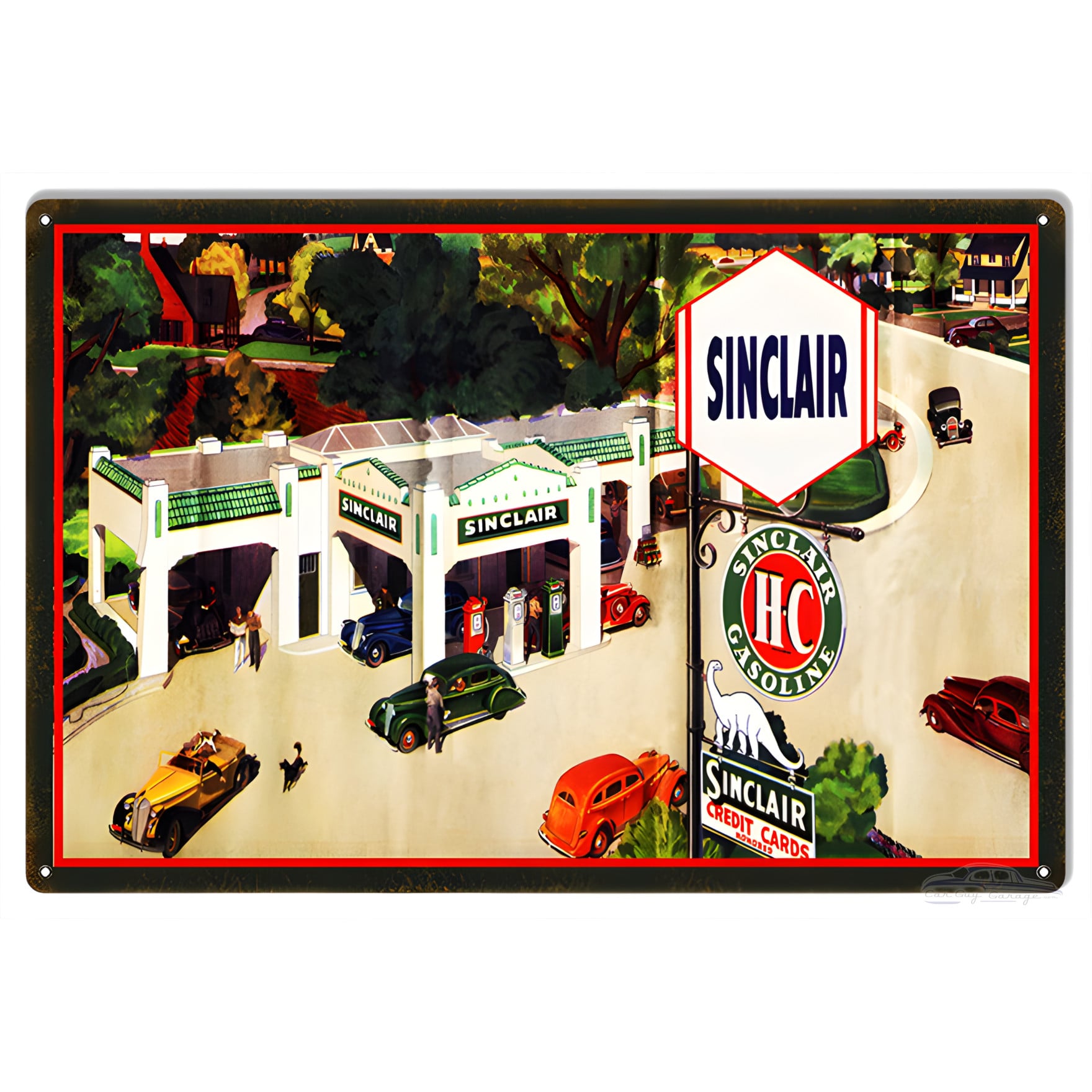 Sinclair HC Motor Oil Metal Sign - 12" x 18"
