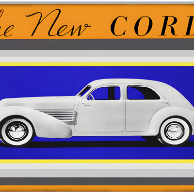 The New Cord Automobile Garage Shop Metal Sign - 12" x 18"