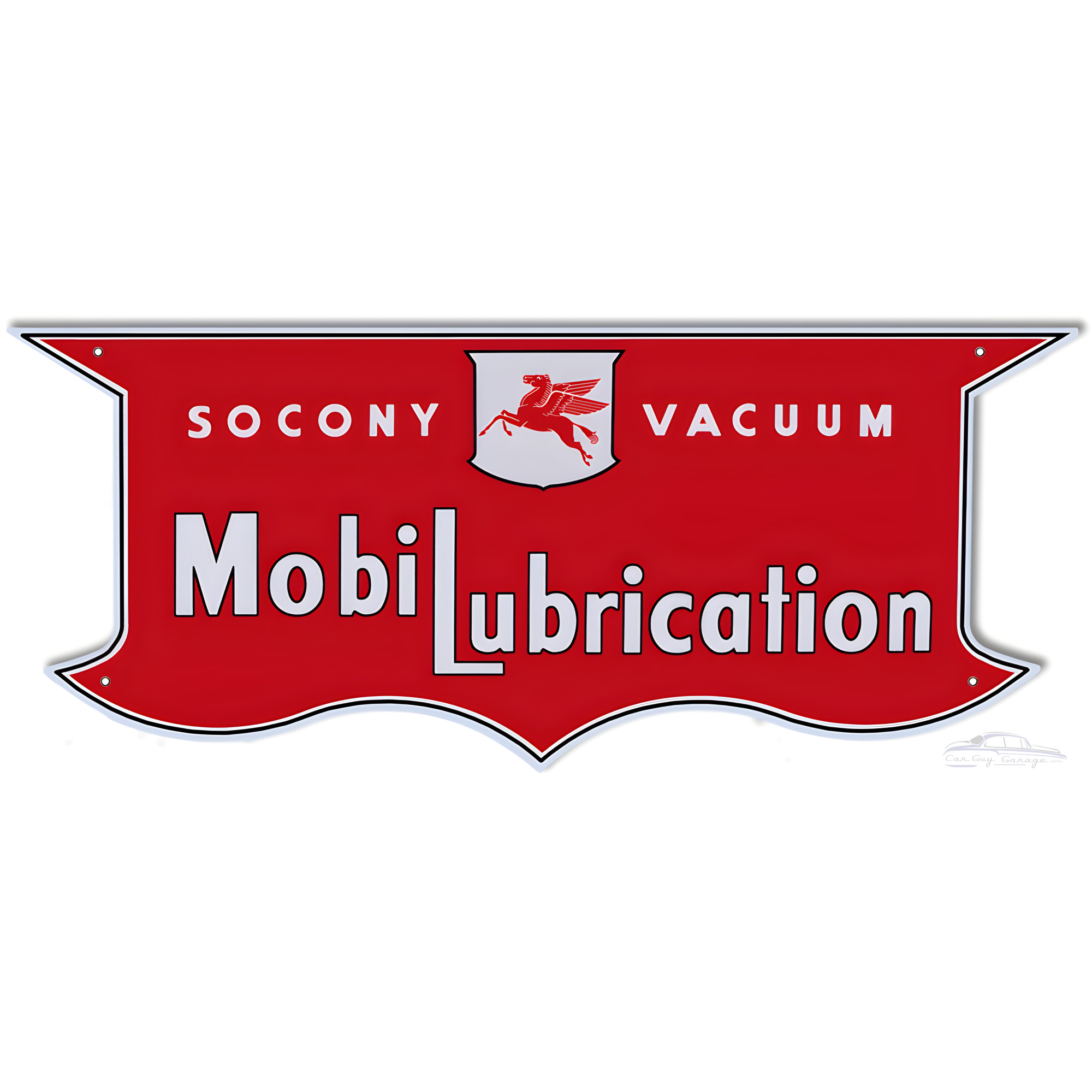 Socony Mobil Lubrication Metal Sign - 23.5" x 10"
