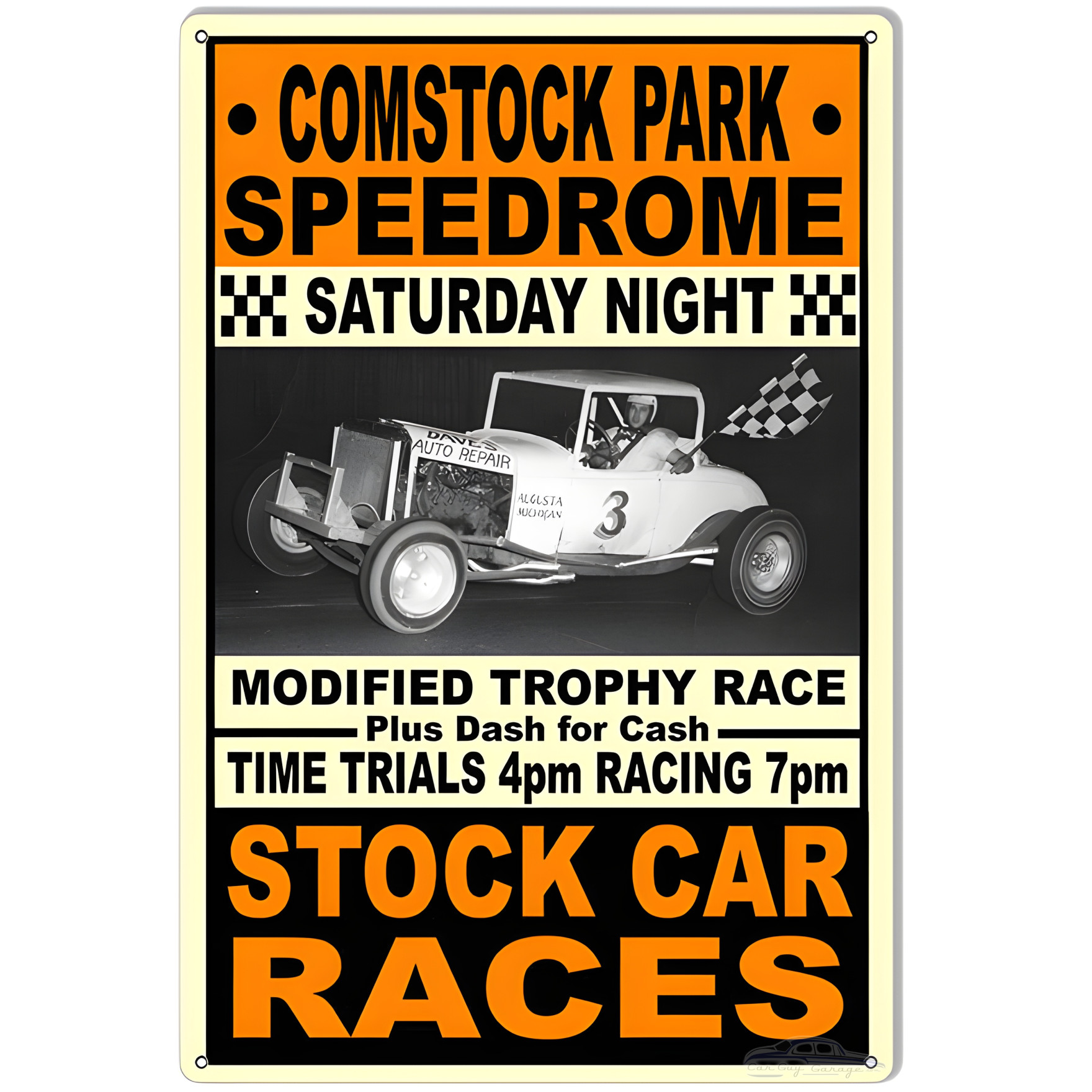 Comstock Park Speedway Stock Car Races Motor Speedway Metal Sign - 12 ...