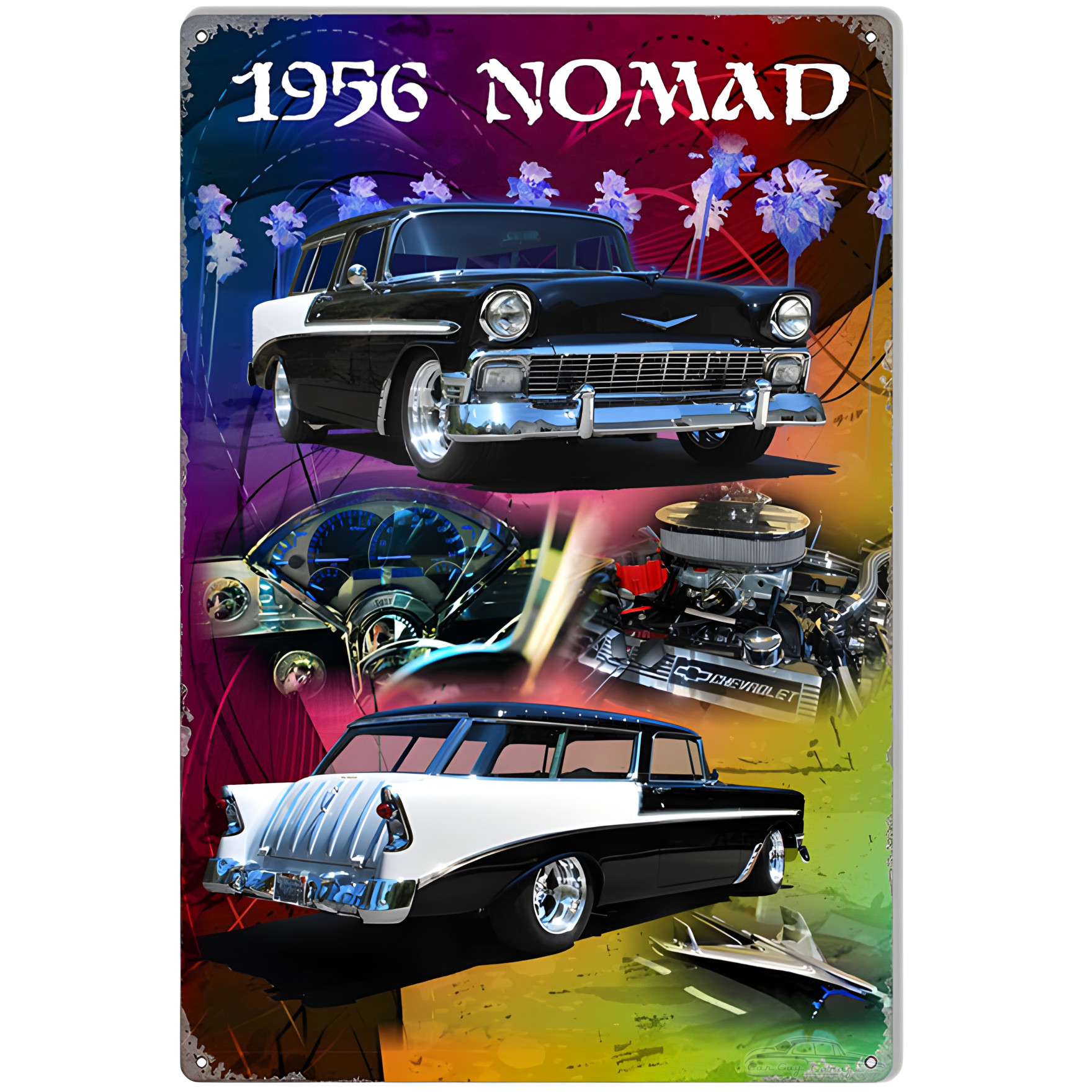 1956 Chevy Nomad Classic Metal Sign - 12" x 18"