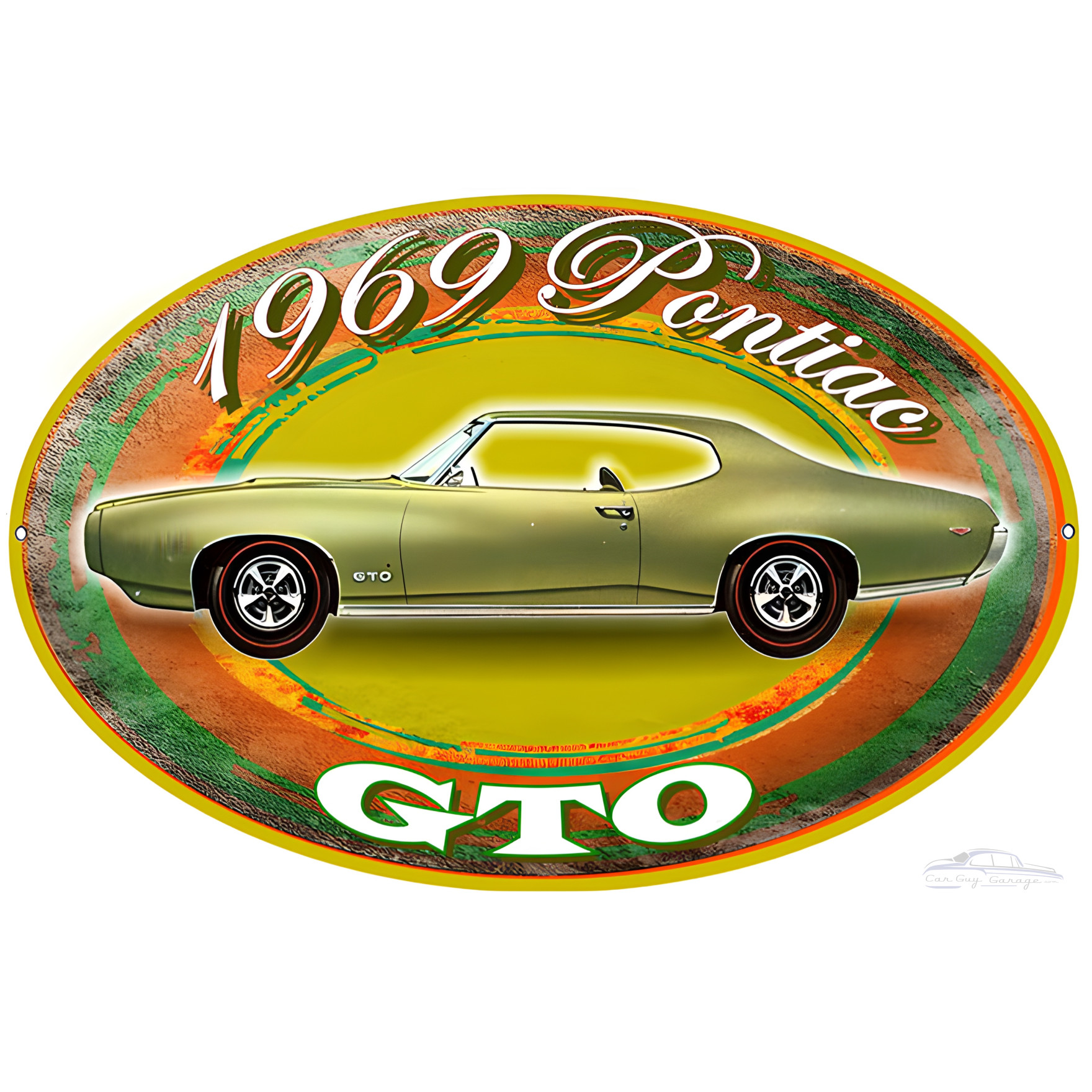 1969 Pontiac GTO Metal Sign - 11" x 18"