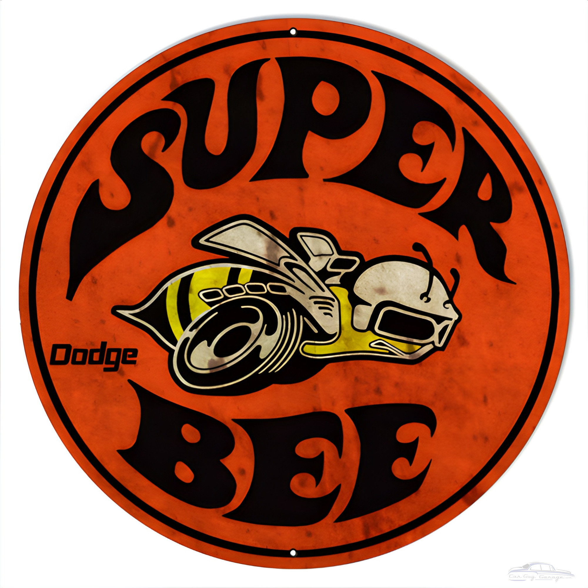 Super Bee Dodge Reproduction Gas Station Metal Sign - 18" Round