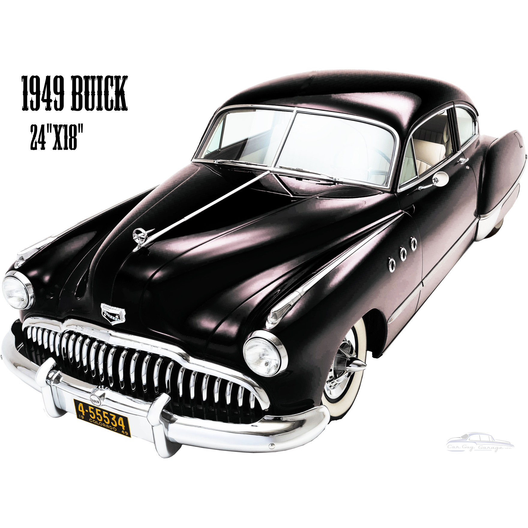 1949 Buick Reproduction Metal Sign - 18" x 24"
