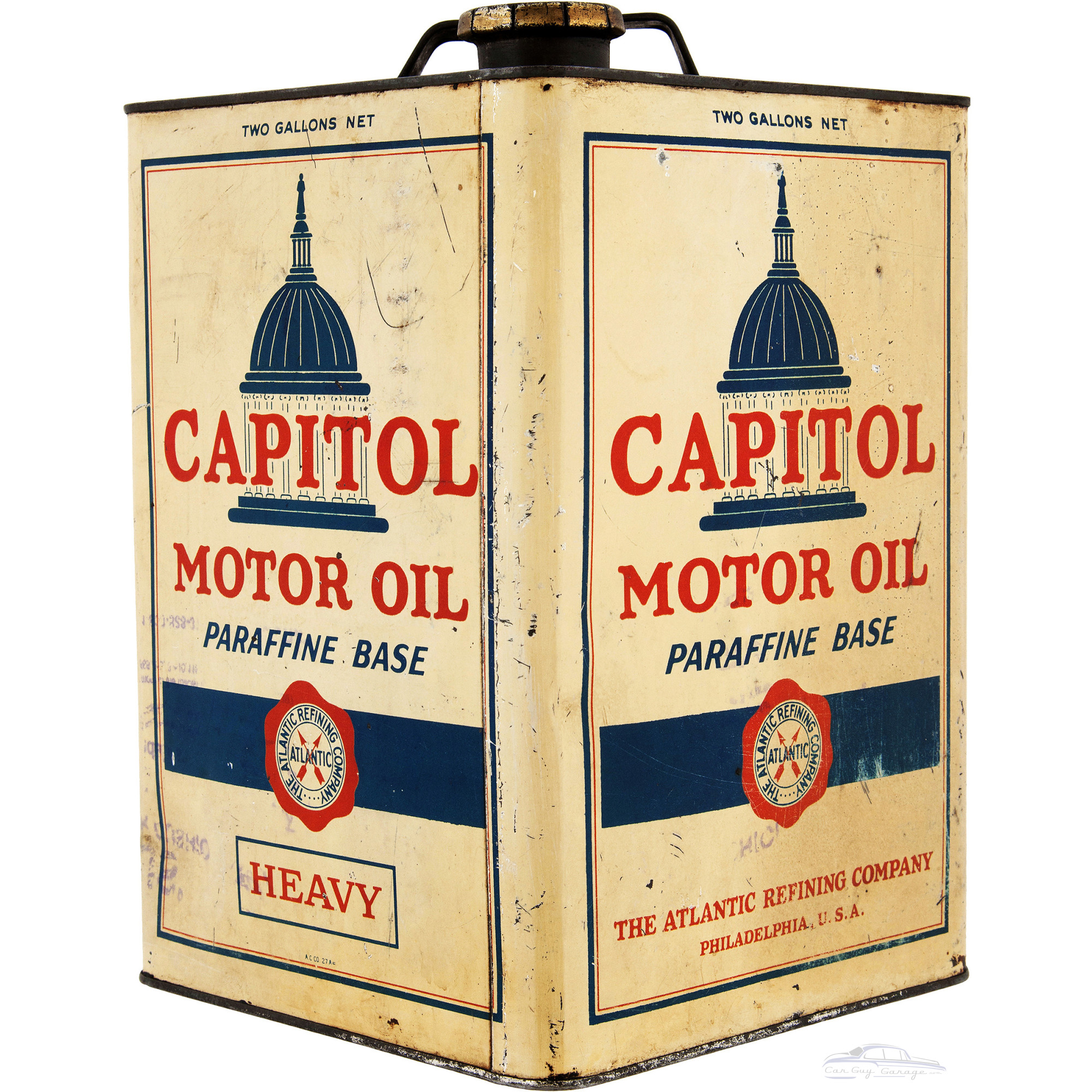 Capital Motor Oil Metal Sign - 12" x 15.5"