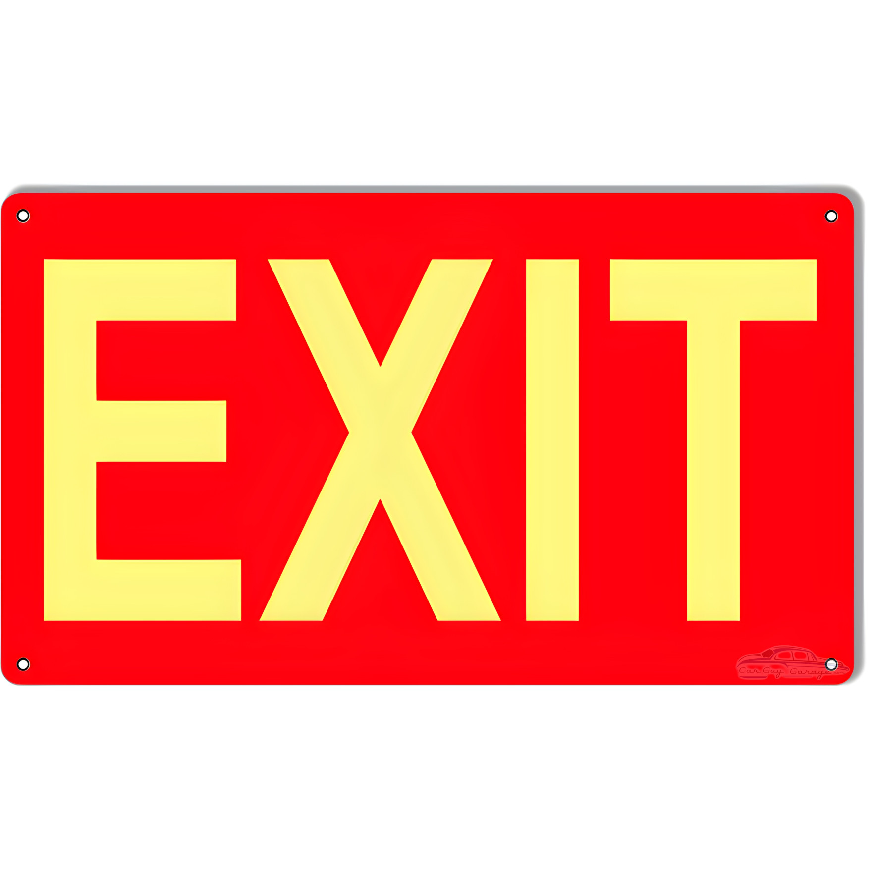 Exit Nostalgic Metal Sign - 8" x 14"