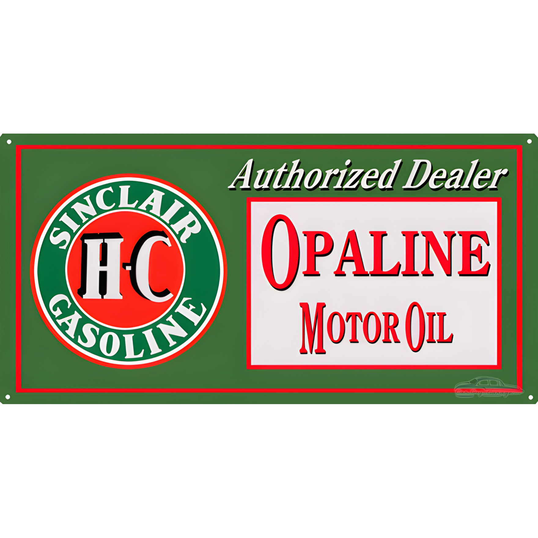 Sinclair Gasoline Motor Oil And Gas Station Metal Sign - 12" x 24"